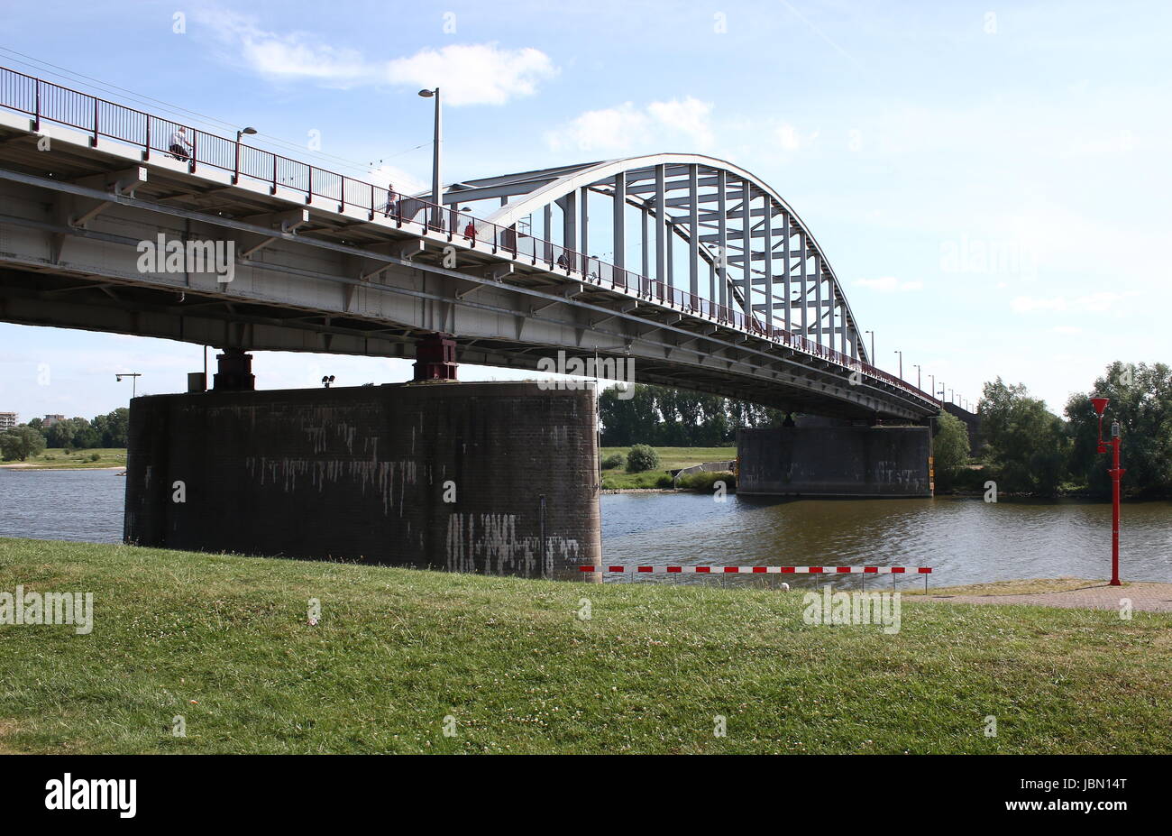 John Frostbrug (John Frost Bridge) over the Lower Rhine, centre of ...