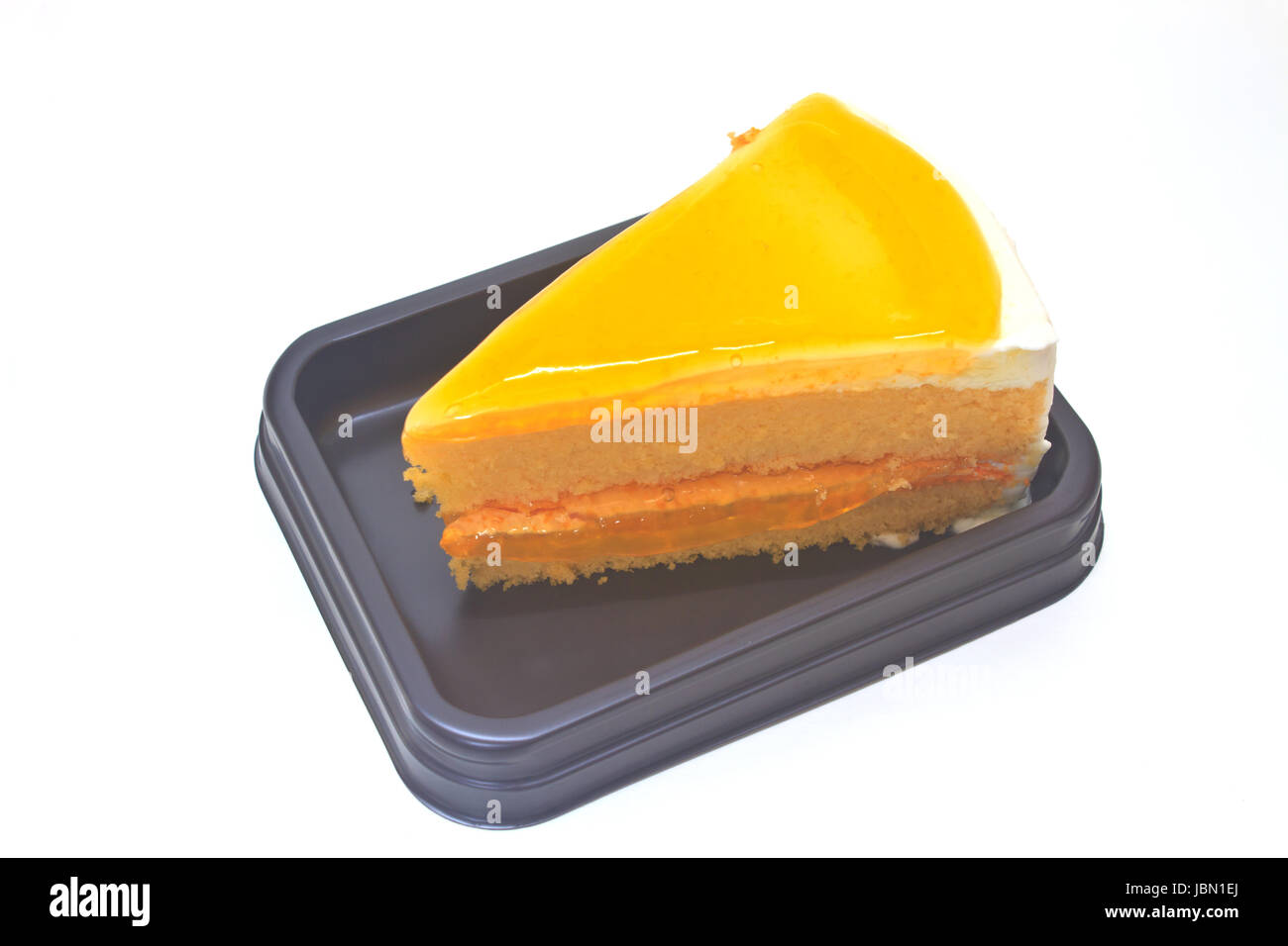 Fruit cake in jelly on Cut Out Stock Images & Pictures - Alamy