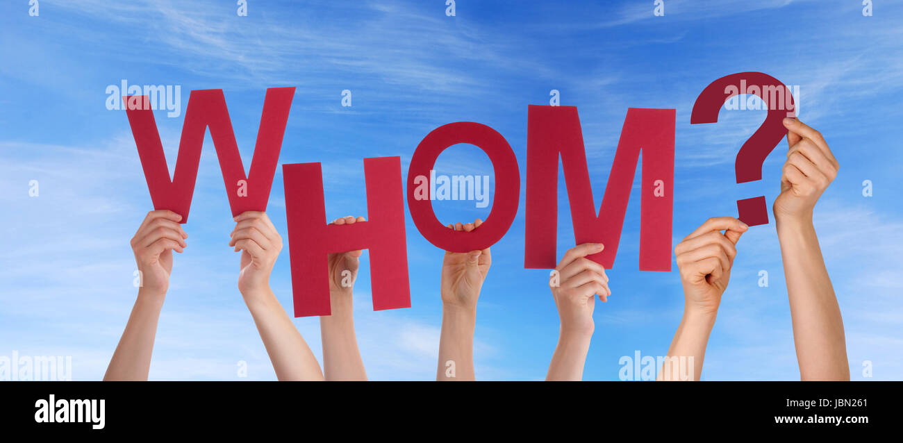 Whom Word High Resolution Stock Photography and Images - Alamy