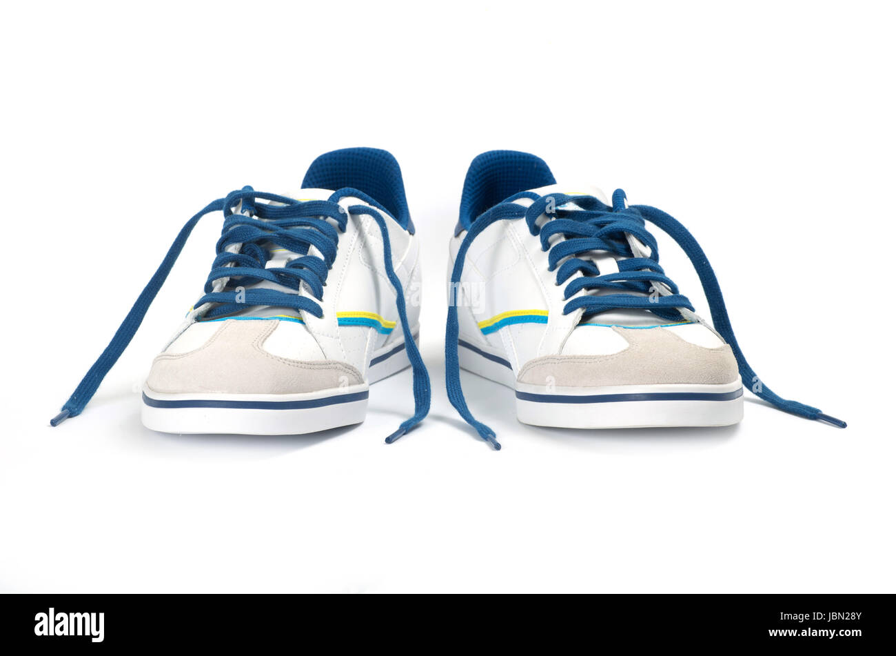 Pair of sneakers isolated on white background Stock Photo - Alamy
