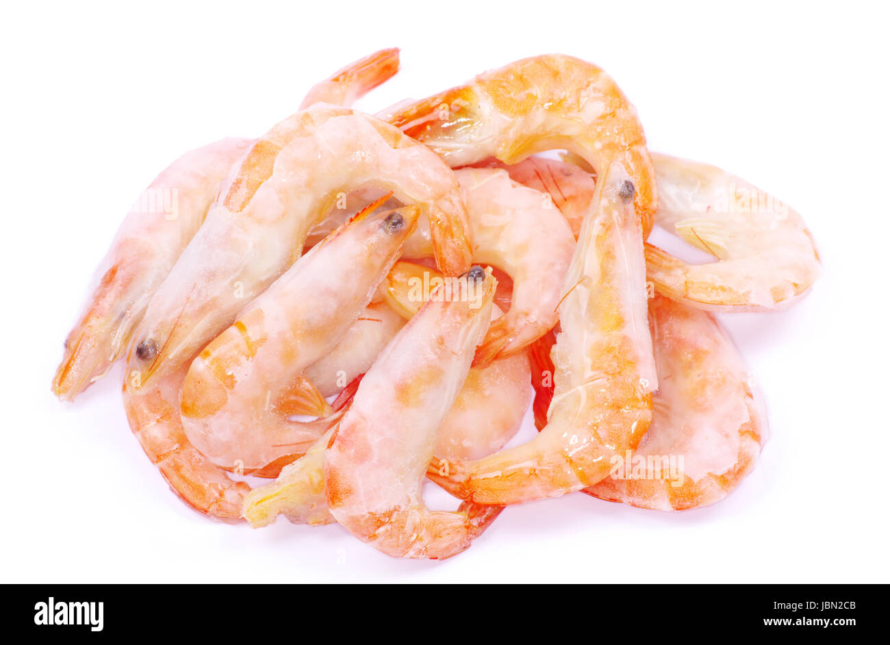 shrimp isolated on a white background Stock Photo - Alamy