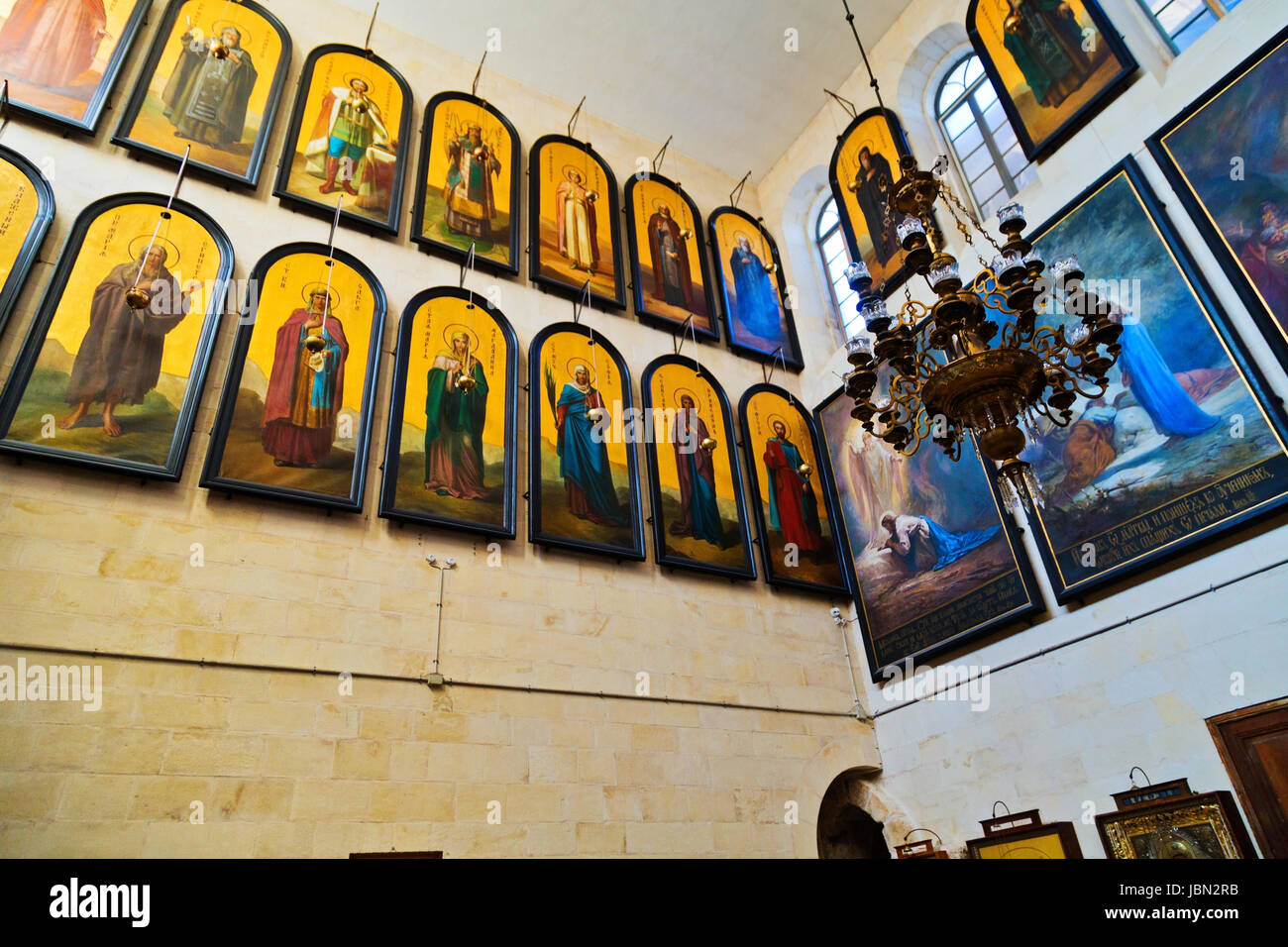 Icons in the Russian Orthodox Church of St. Alexander Nevsky in the ...