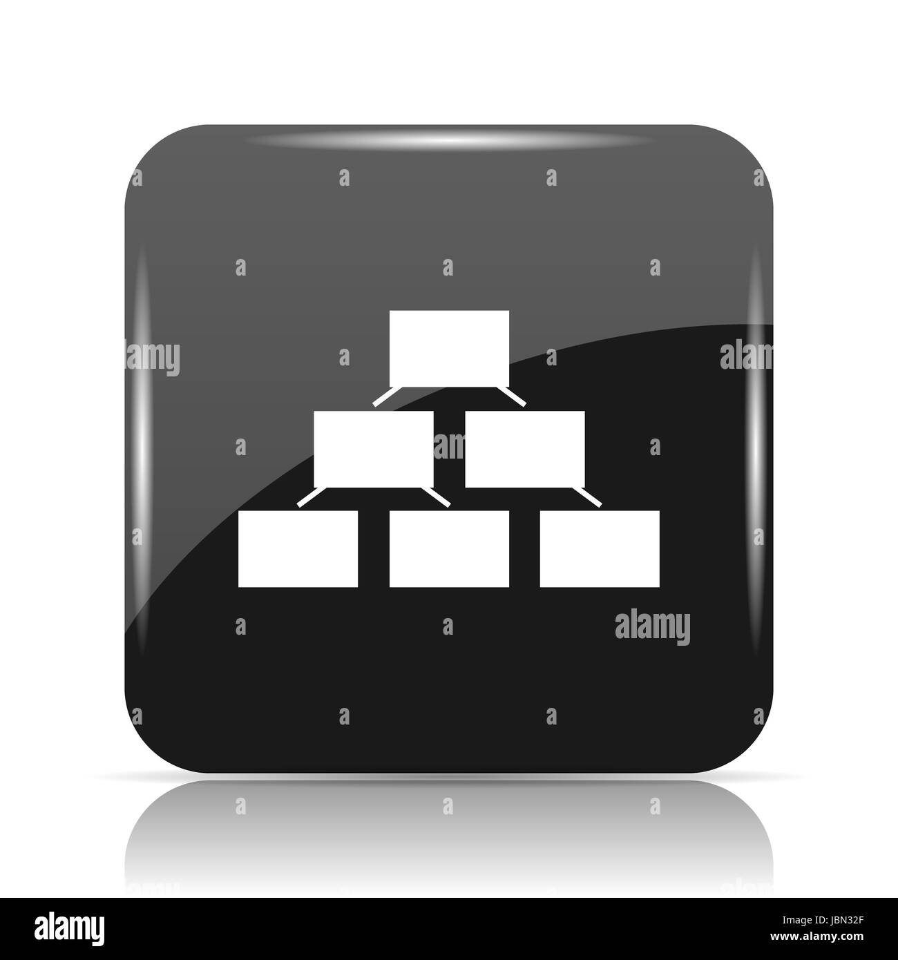 People network icon organizational Cut Out Stock Images & Pictures - Alamy