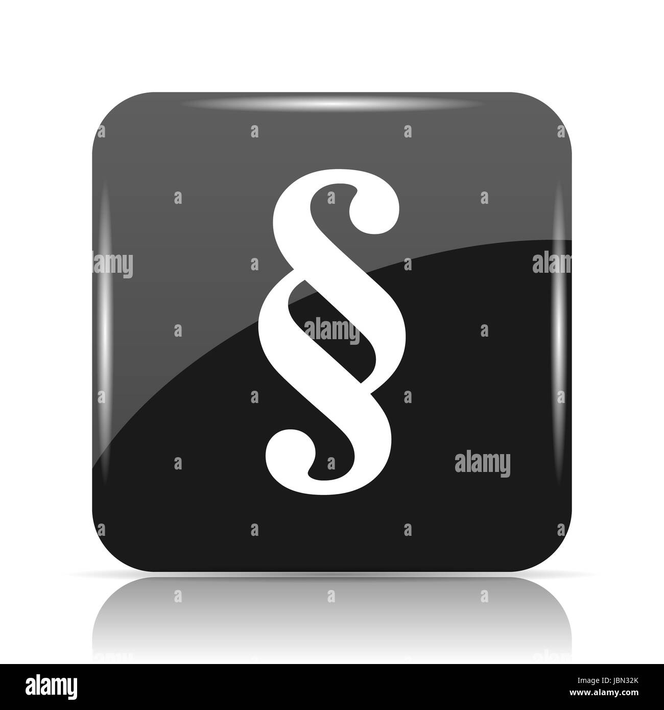 Paragraph icon. Internet button on white background Stock Photo - Alamy