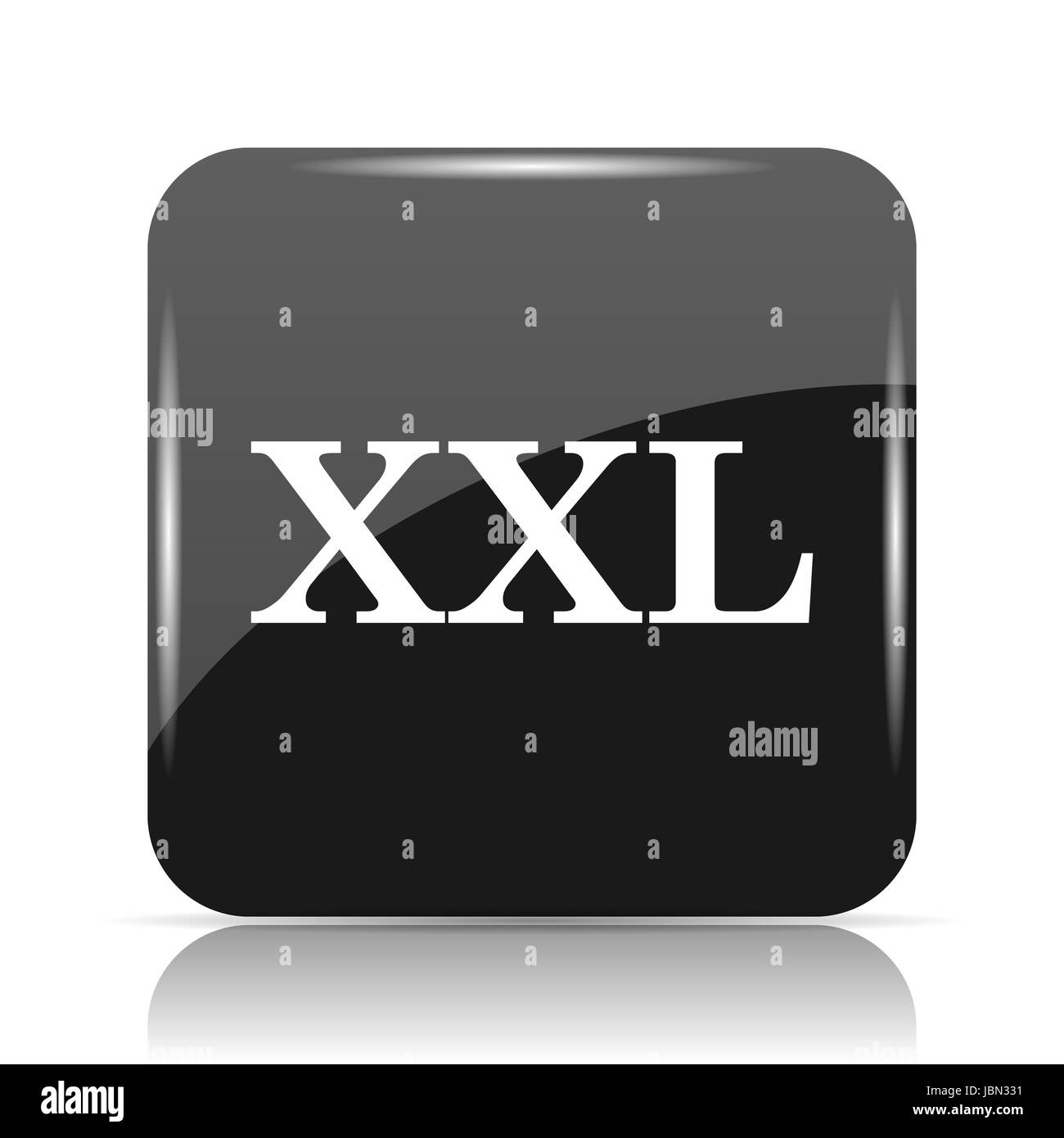 XXL icon. Internet button on white background Stock Photo - Alamy