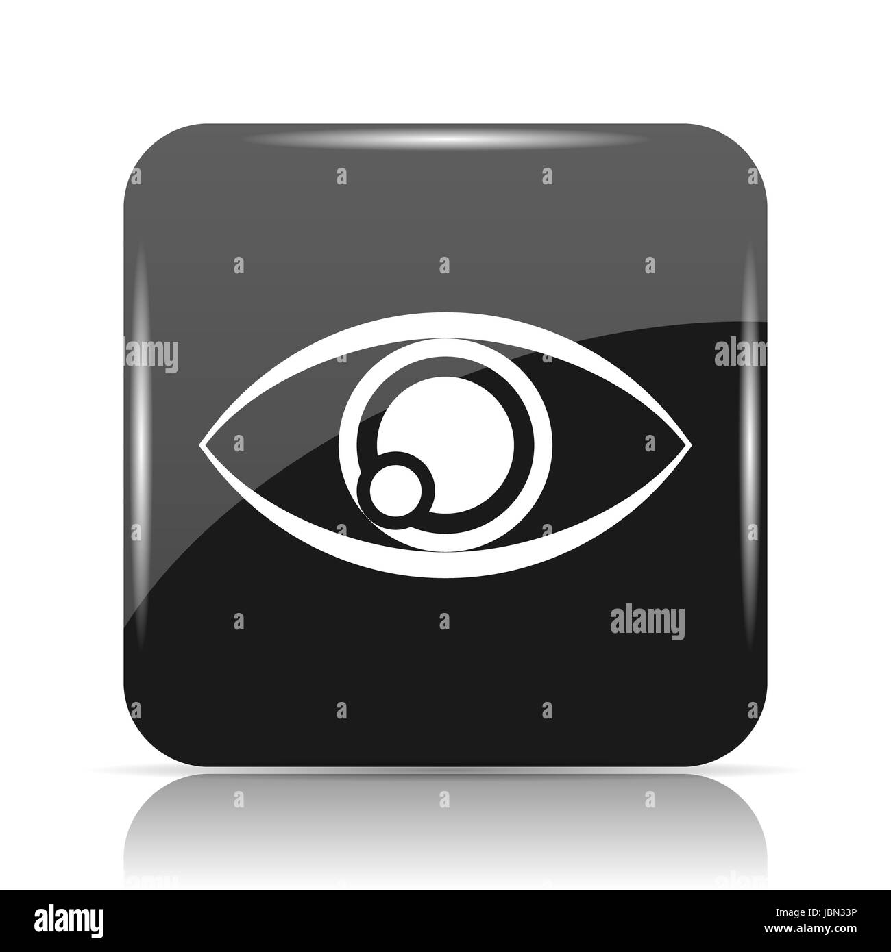 Eye icon. Internet button on white background Stock Photo - Alamy