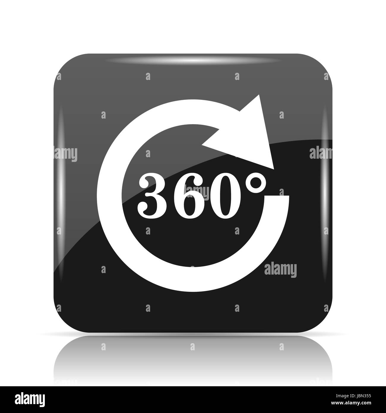 Reload 360 icon. Internet button on white background Stock Photo - Alamy