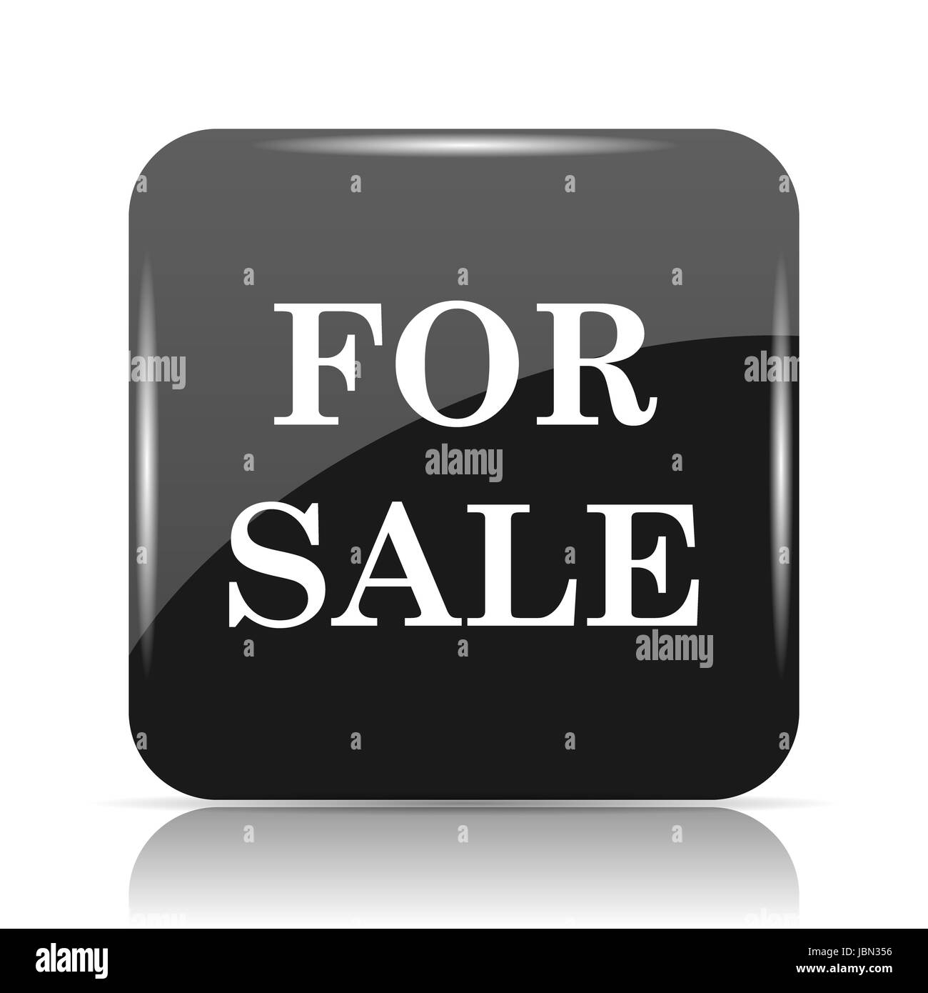For sale icon. Internet button on white background Stock Photo - Alamy