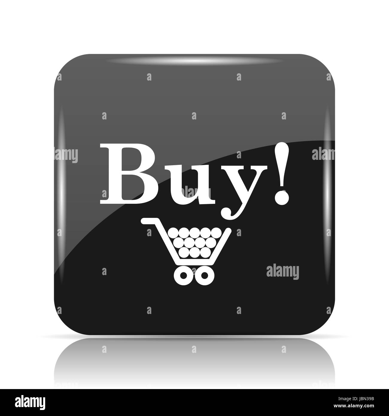 Buy icon. Internet button on white background Stock Photo - Alamy