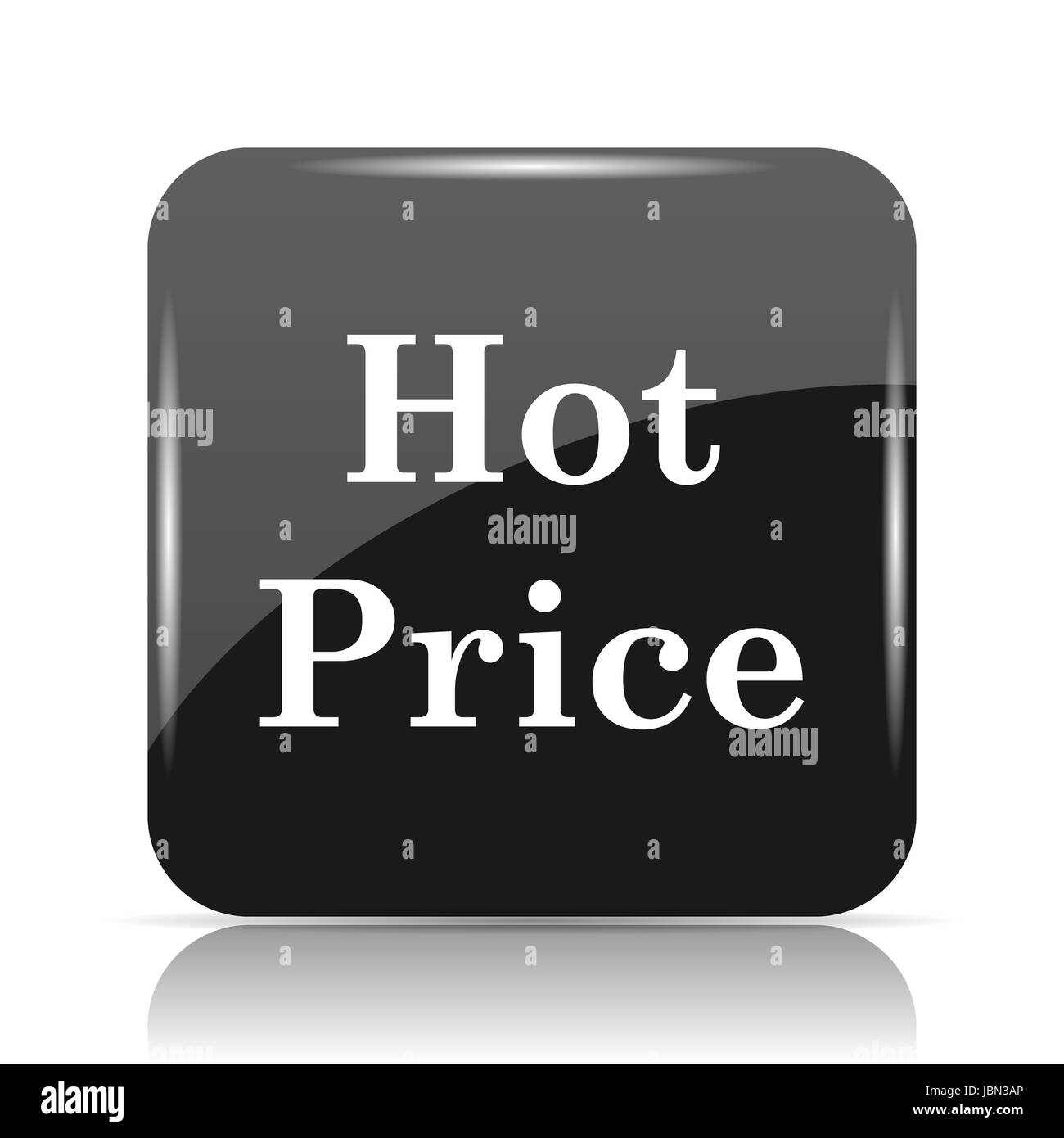 Hot price icon. Internet button on white background Stock Photo - Alamy