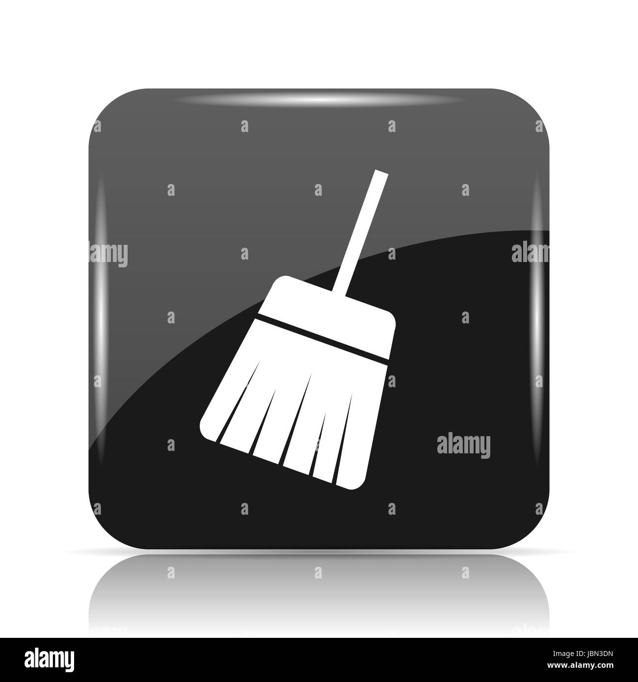 Sweep icon. Internet button on white background Stock Photo - Alamy