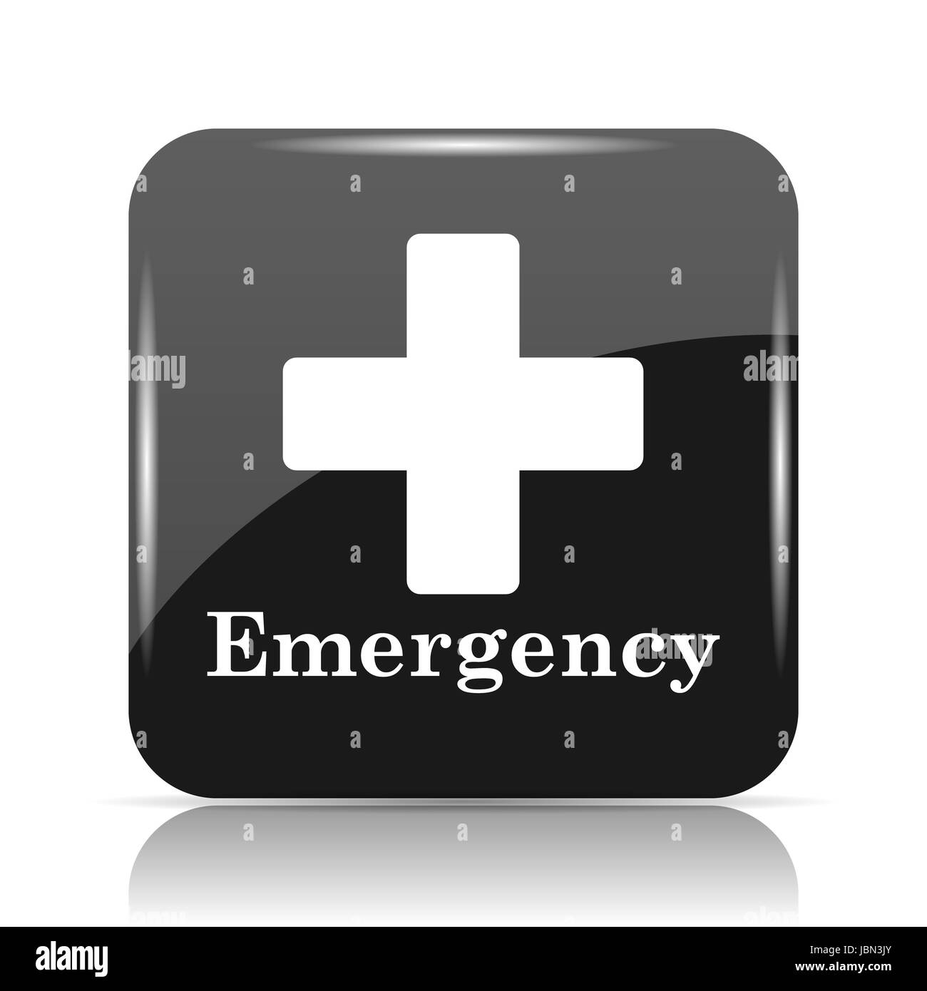 Emergency icon. Internet button on white background Stock Photo - Alamy