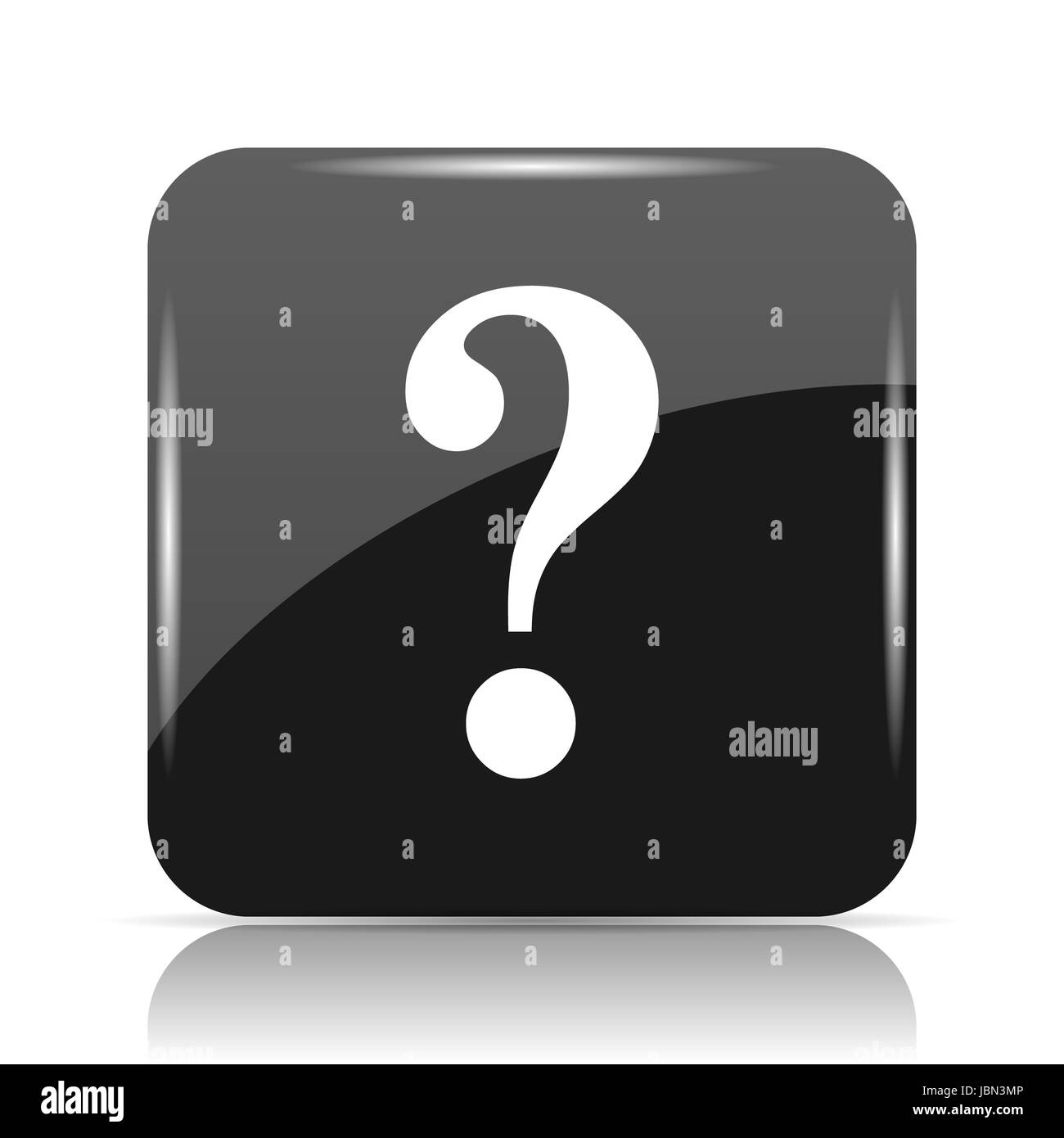 Question mark icon. Internet button on white background Stock Photo - Alamy