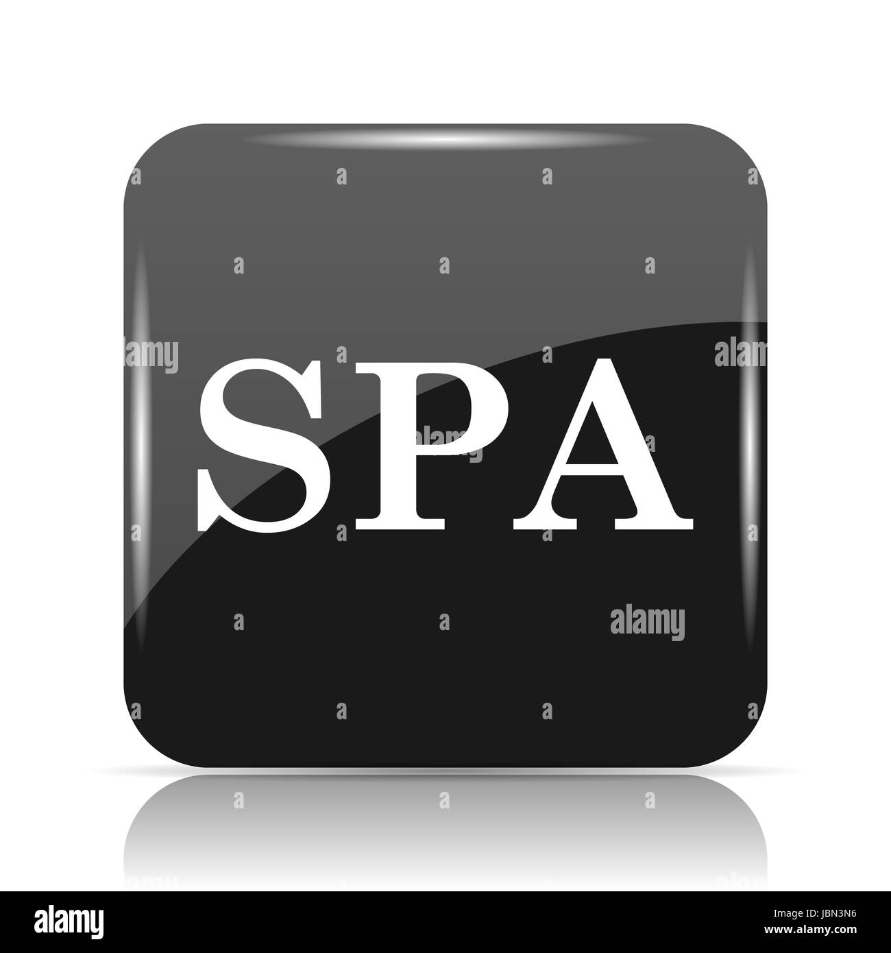 Spa icon. Internet button on white background Stock Photo - Alamy