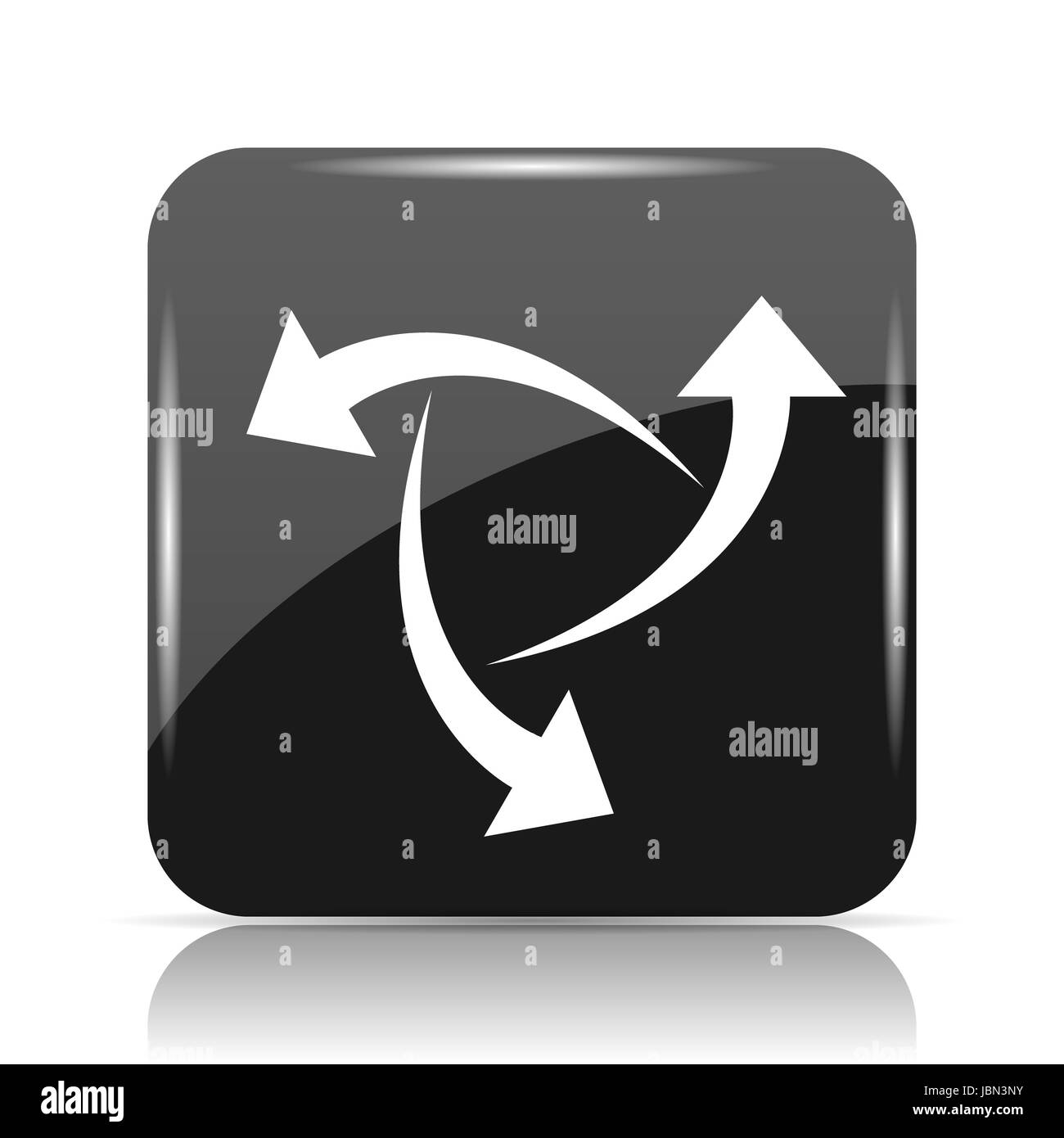 Change icon. Internet button on white background Stock Photo - Alamy