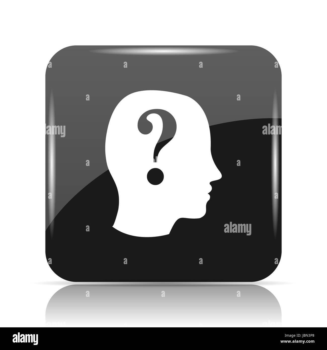 Quiz icon. Internet button on white background Stock Photo - Alamy