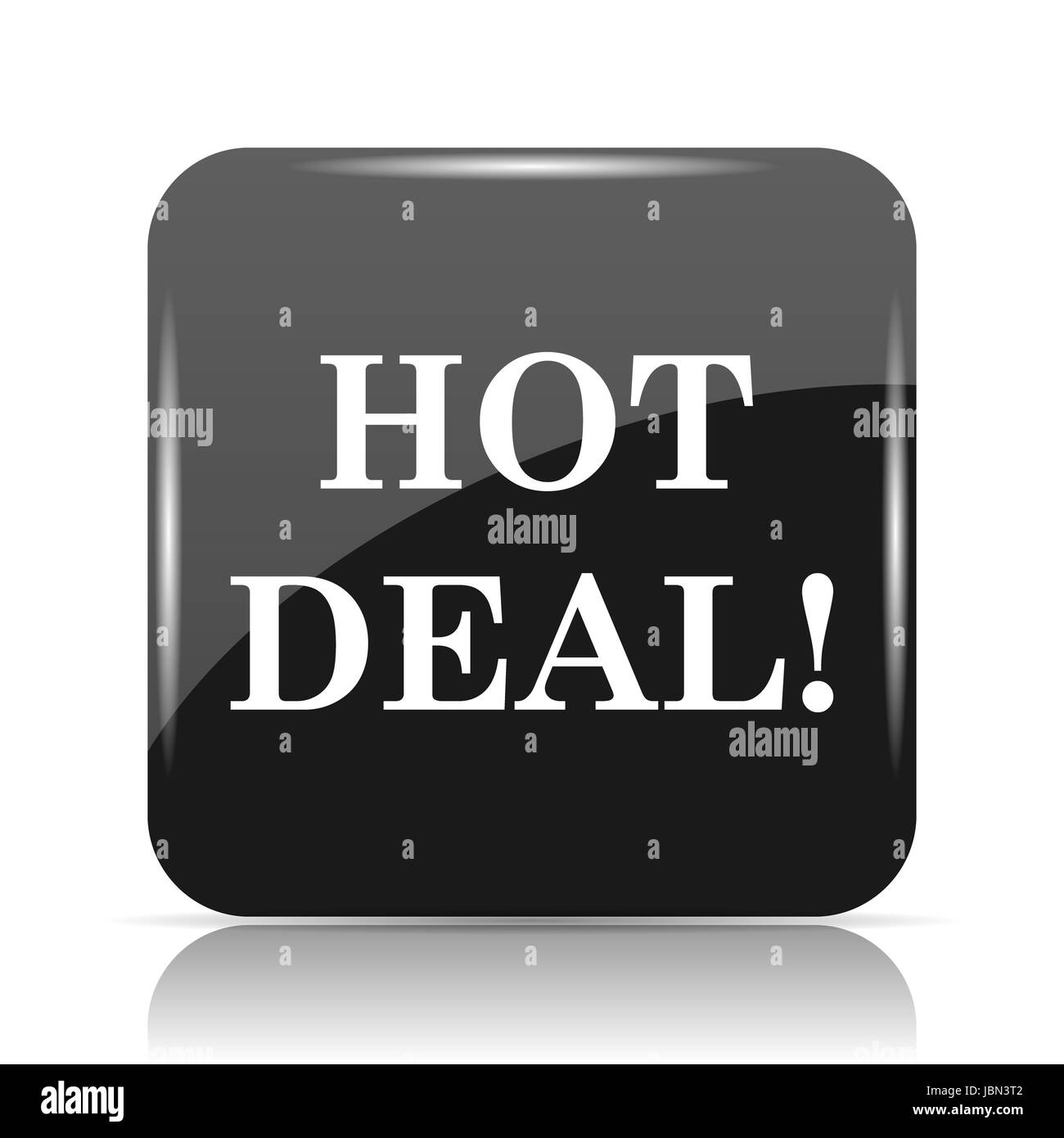 Hot deal icon. Internet button on white background Stock Photo - Alamy