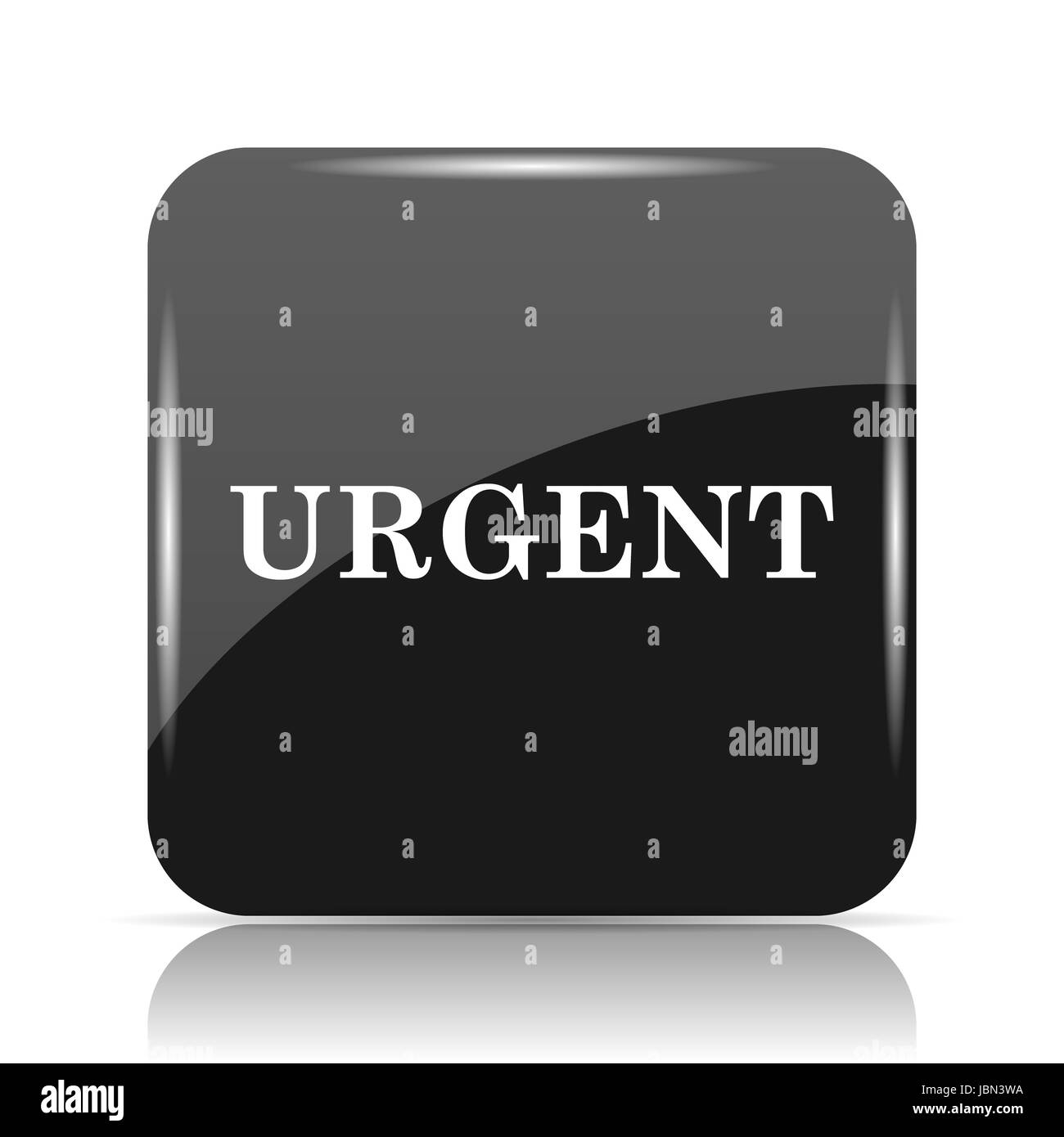 Urgent icon. Internet button on white background Stock Photo - Alamy