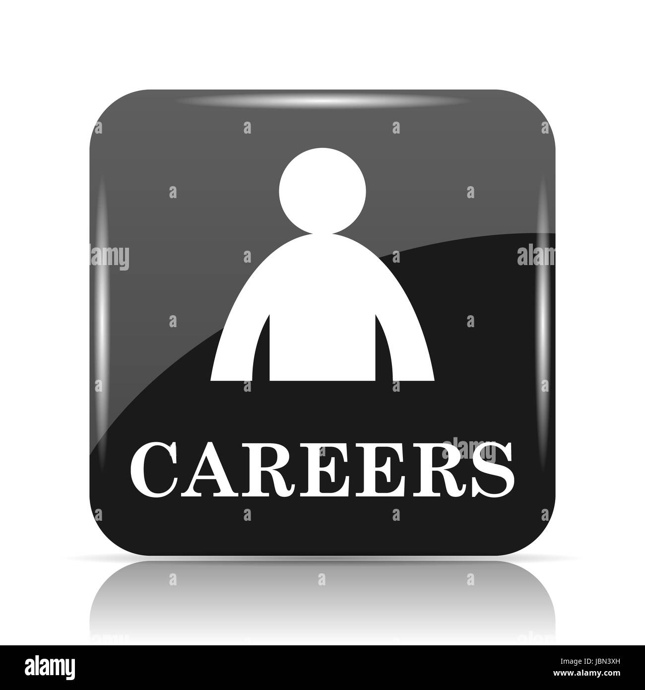 Careers icon. Internet button on white background Stock Photo - Alamy