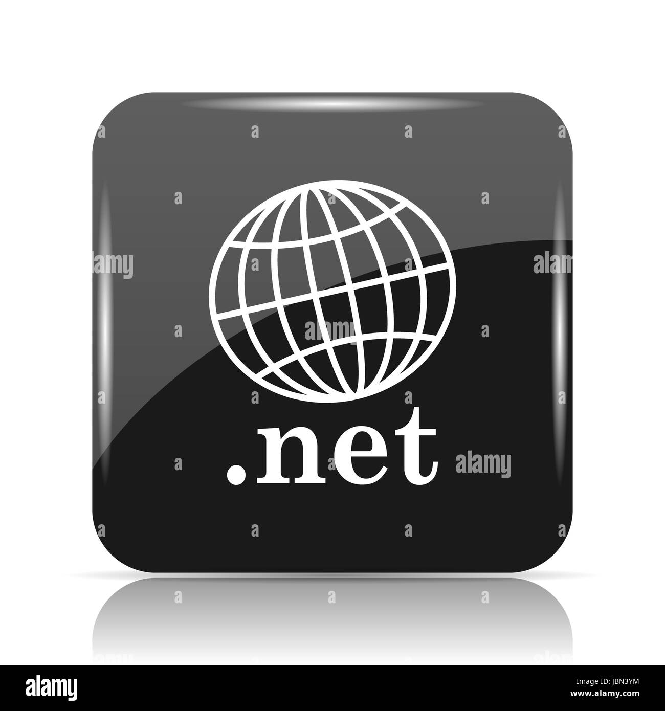 .net icon. Internet button on white background Stock Photo - Alamy