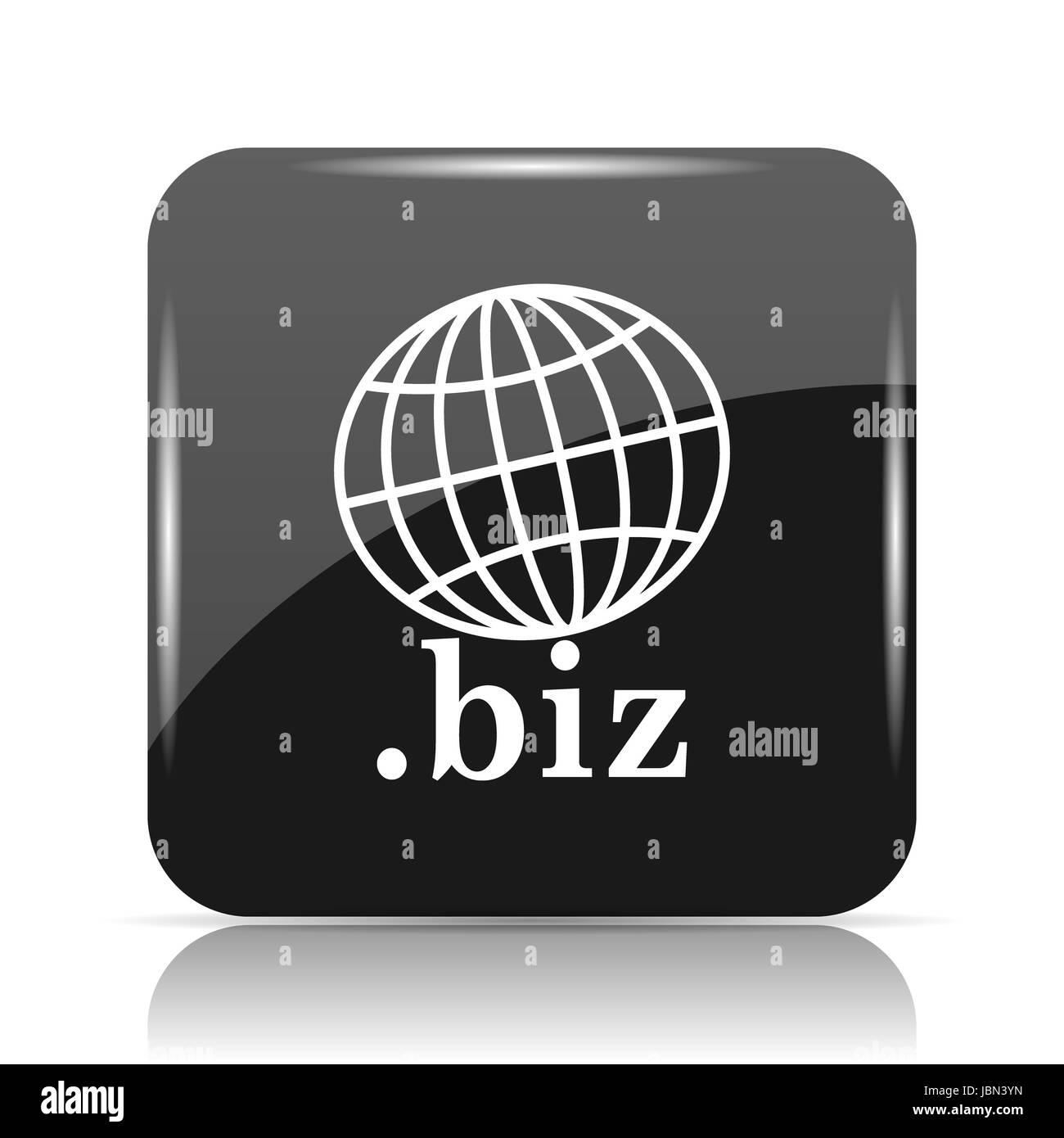 .biz icon. Internet button on white background Stock Photo - Alamy