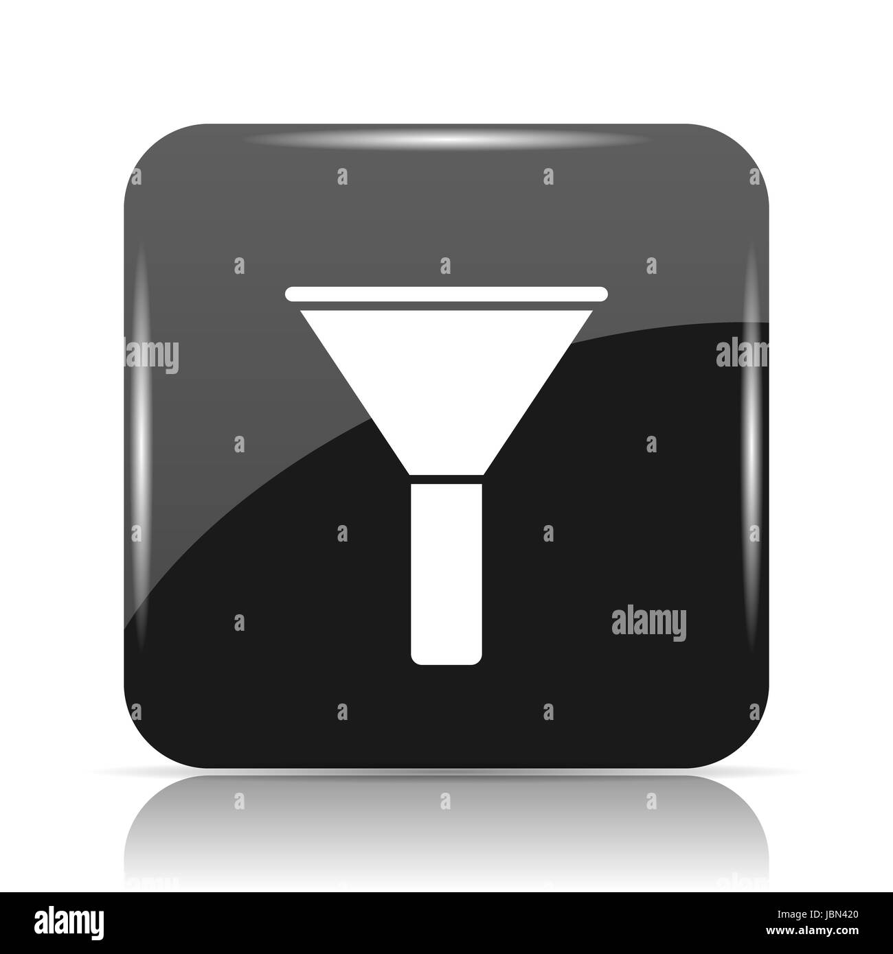 Filter icon. Internet button on white background Stock Photo - Alamy