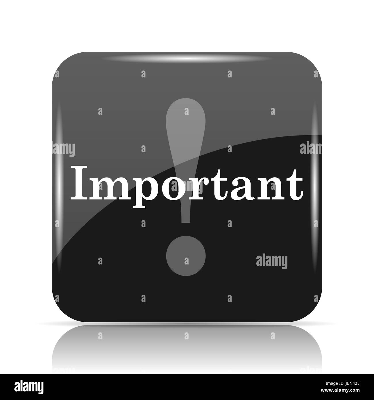 Important attention banner information Black and White Stock Photos ...