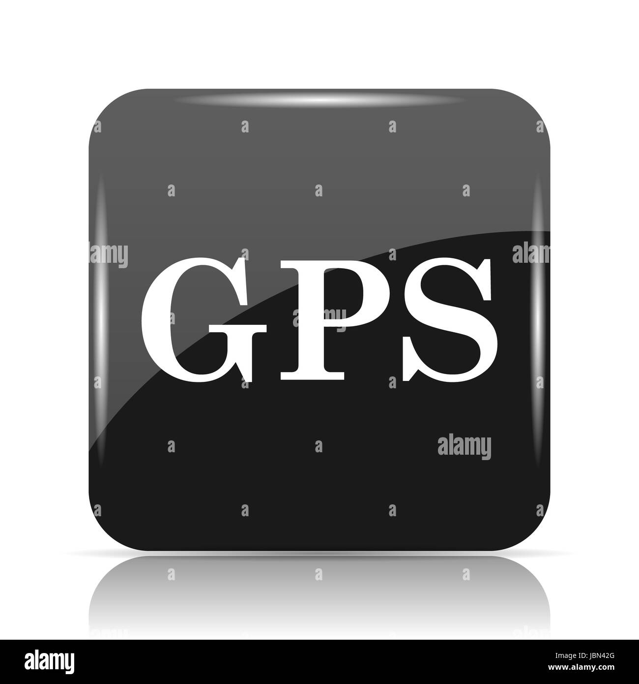 GPS icon. Internet button on white background Stock Photo - Alamy