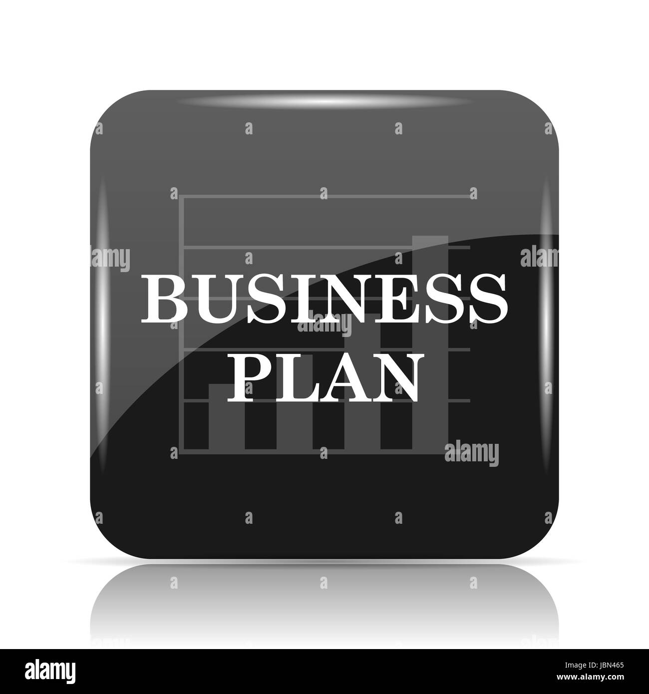 Business plan icon. Internet button on white background Stock Photo - Alamy