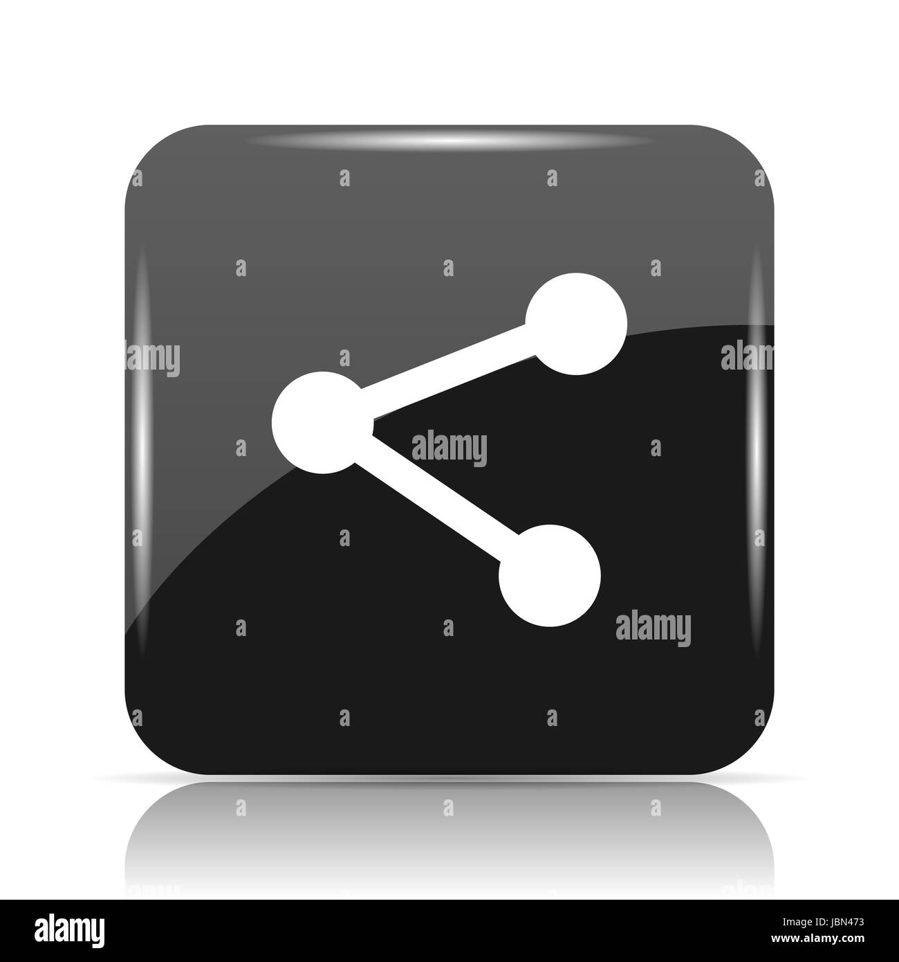 Social media - link icon. Internet button on white background Stock ...