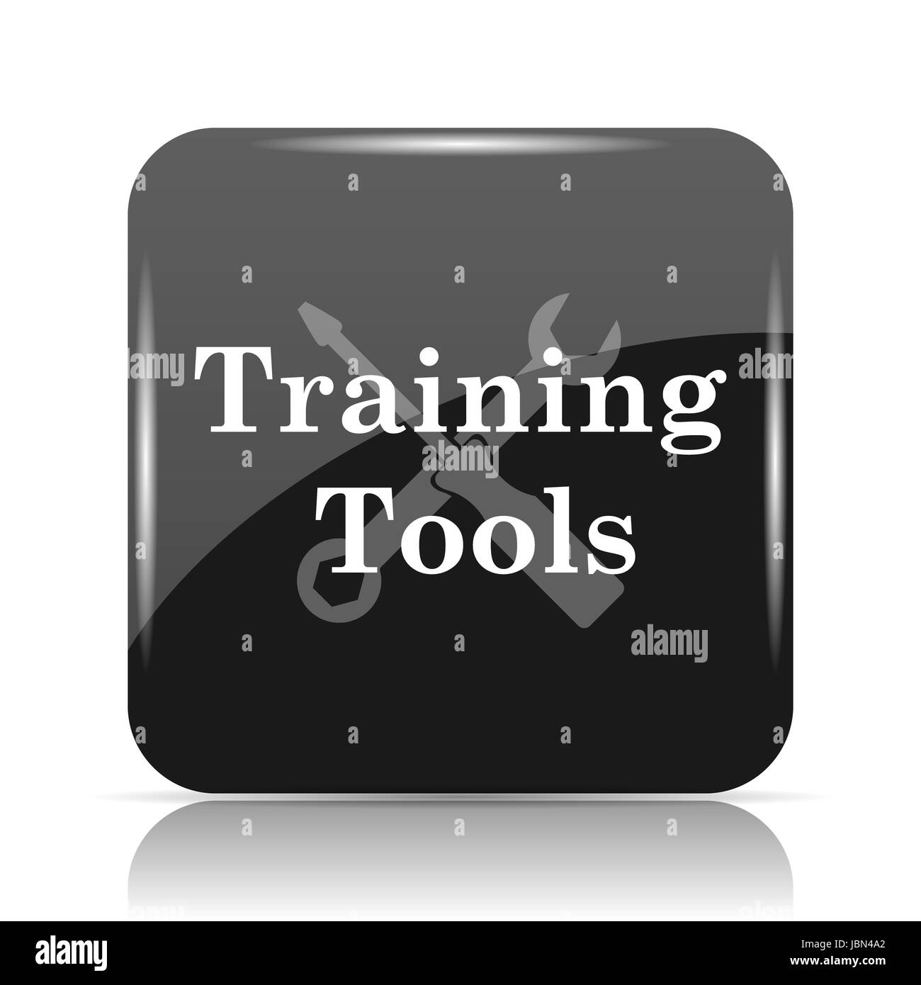 Training tools icon. Internet button on white background Stock Photo ...