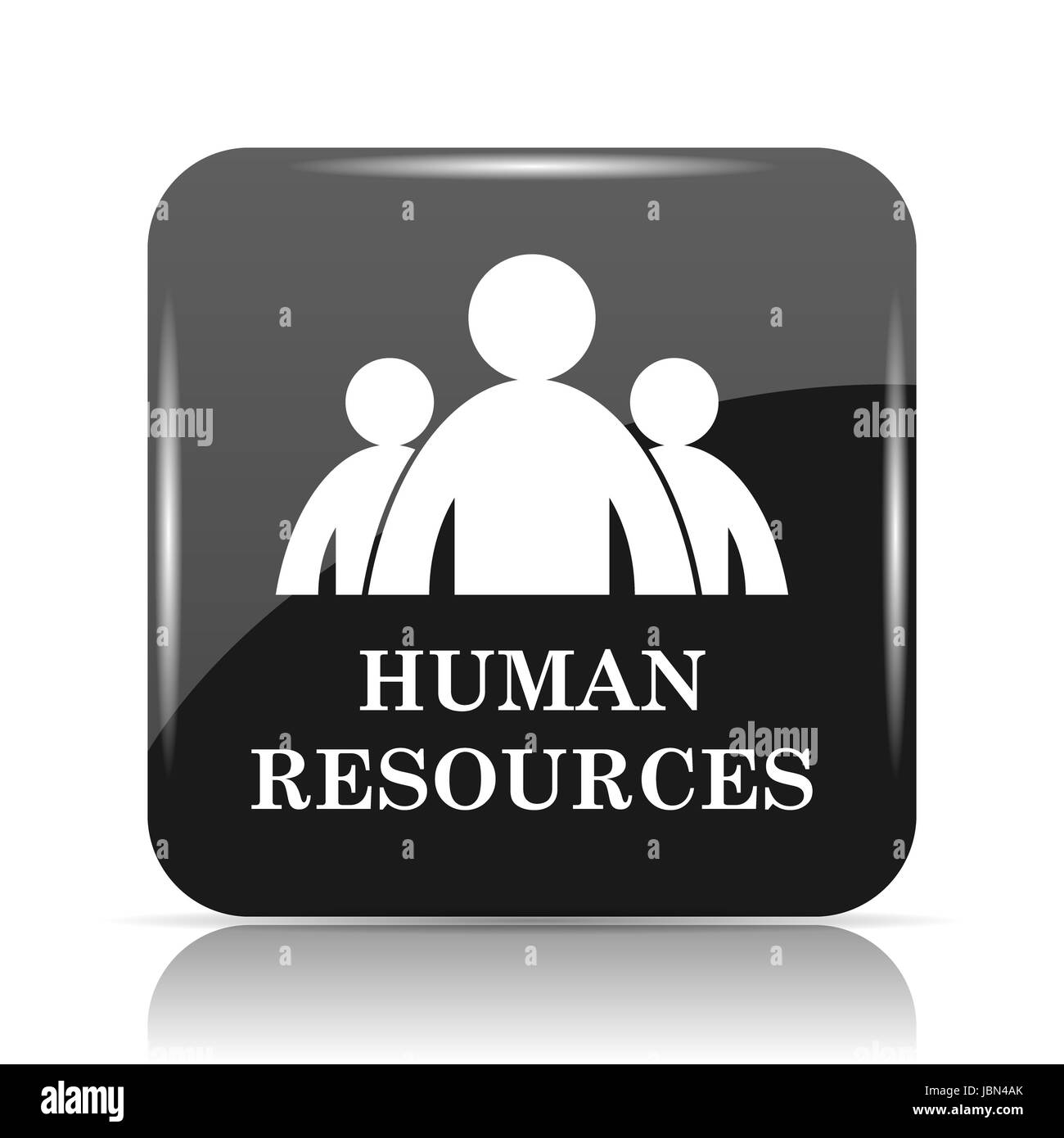 Human Resources icon. Internet button on white background Stock Photo ...