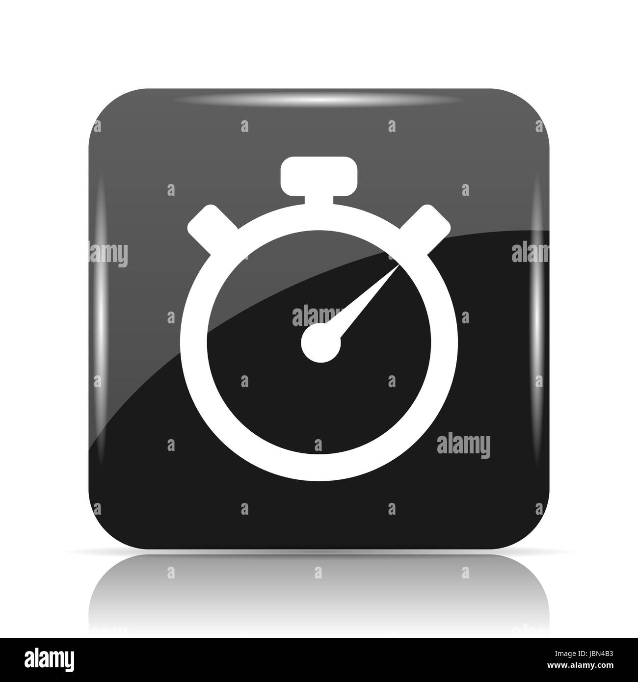 Timer icon. Internet button on white background Stock Photo - Alamy