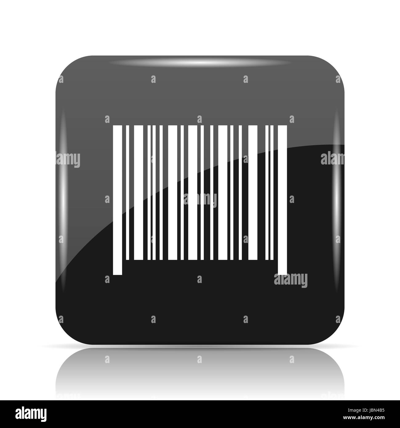 Barcode icon. Internet button on white background Stock Photo - Alamy