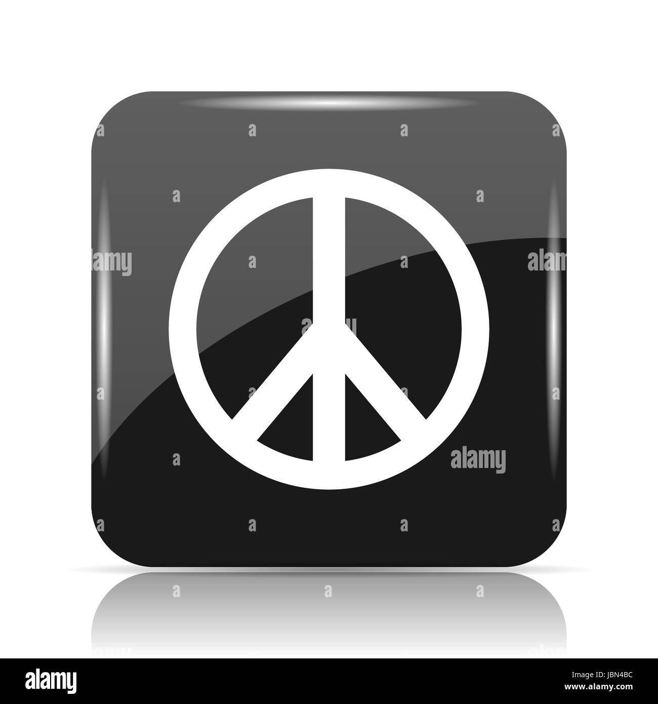 Peace icon. Internet button on white background Stock Photo - Alamy