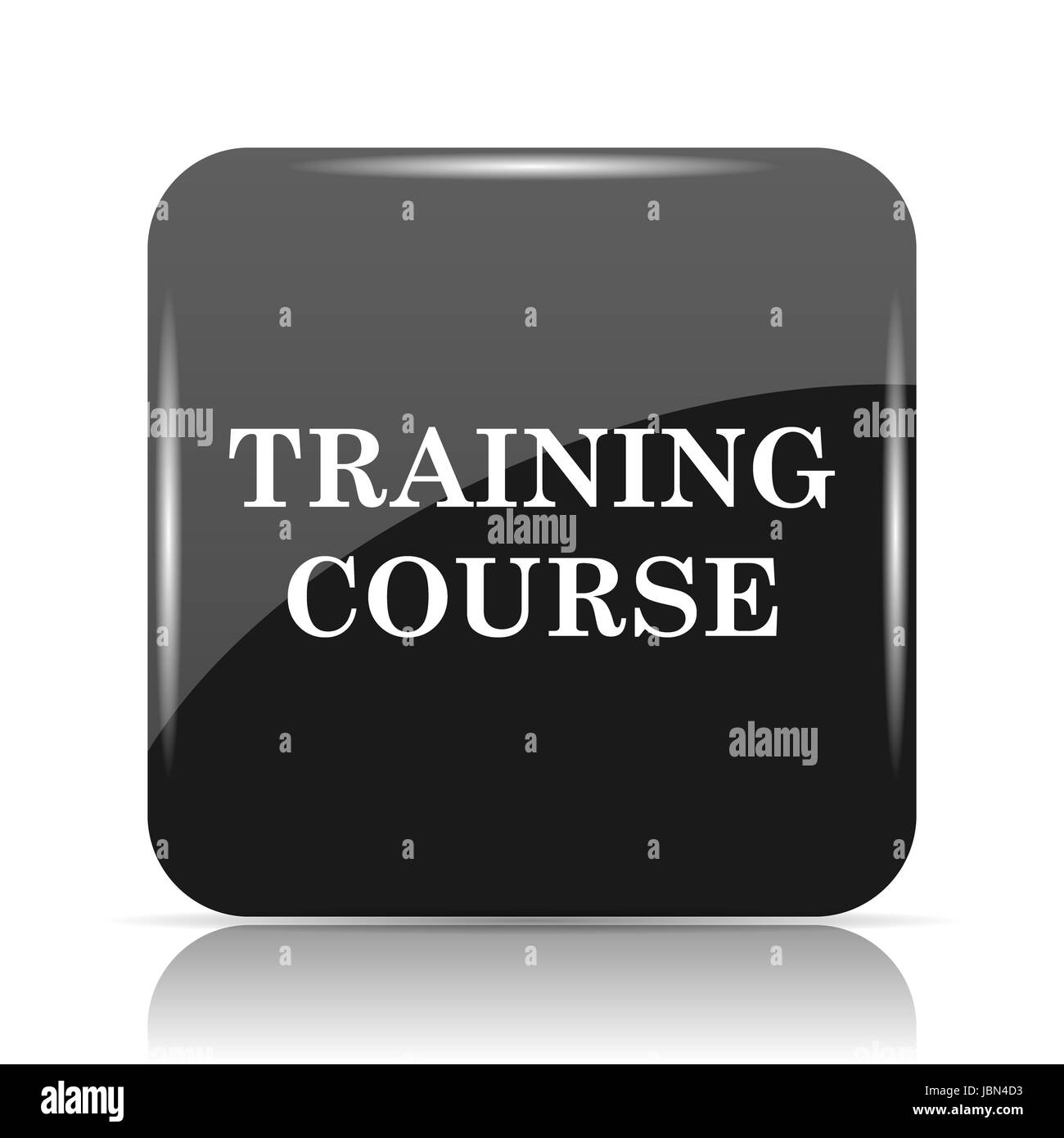 Training course icon. Internet button on white background Stock Photo ...