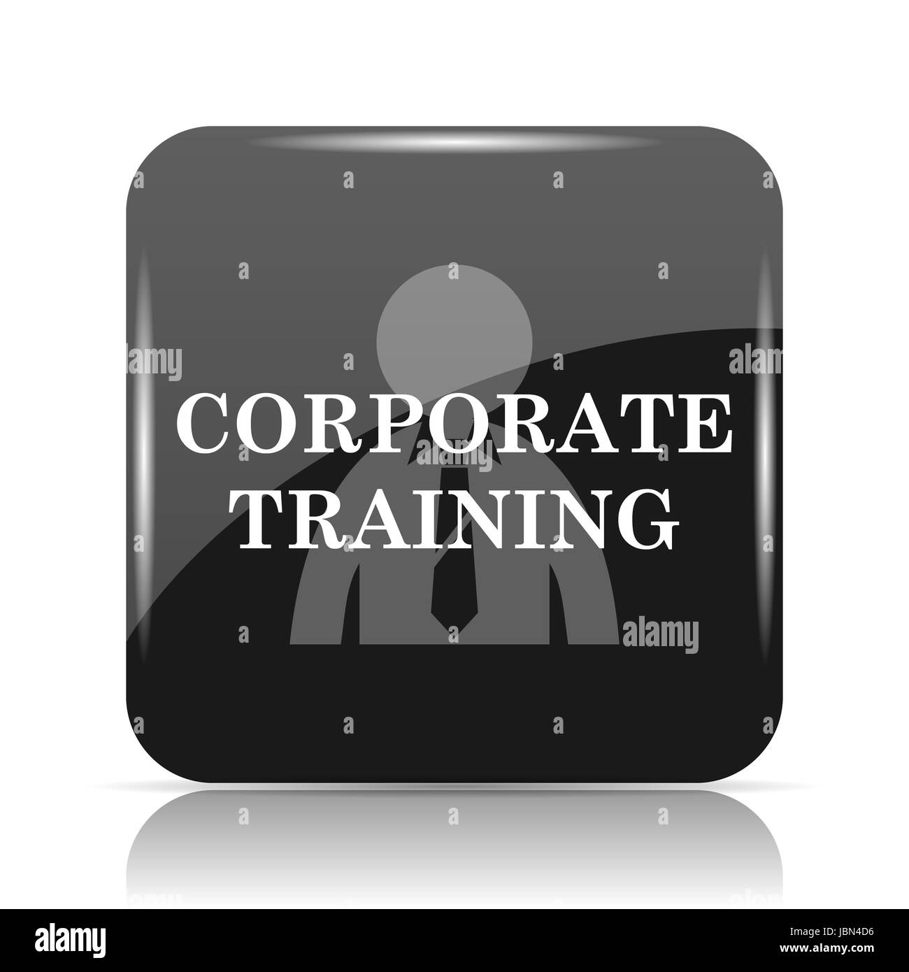 Corporate training icon. Internet button on white background Stock ...