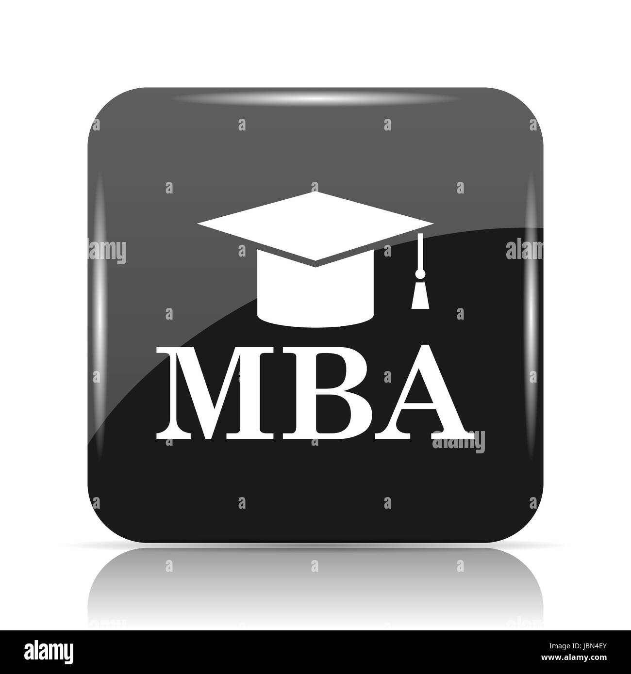 MBA icon. Internet button on white background Stock Photo - Alamy