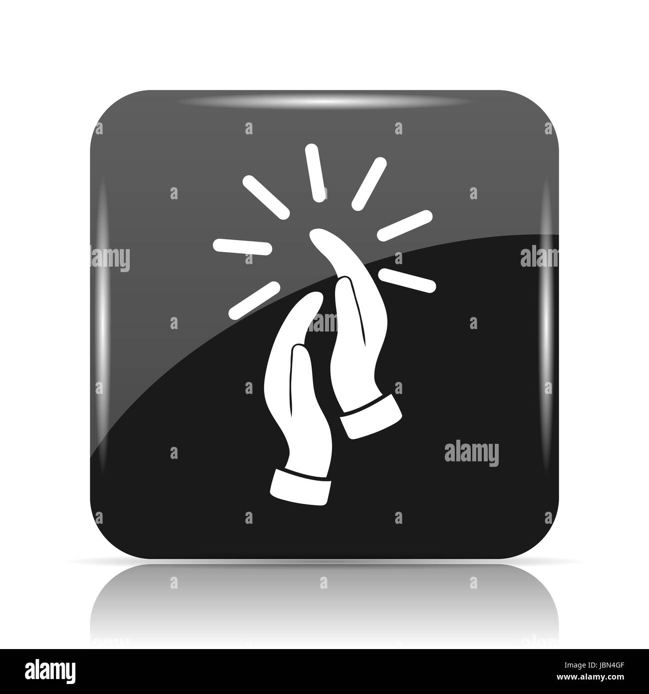 Applause icon. Internet button on white background Stock Photo - Alamy