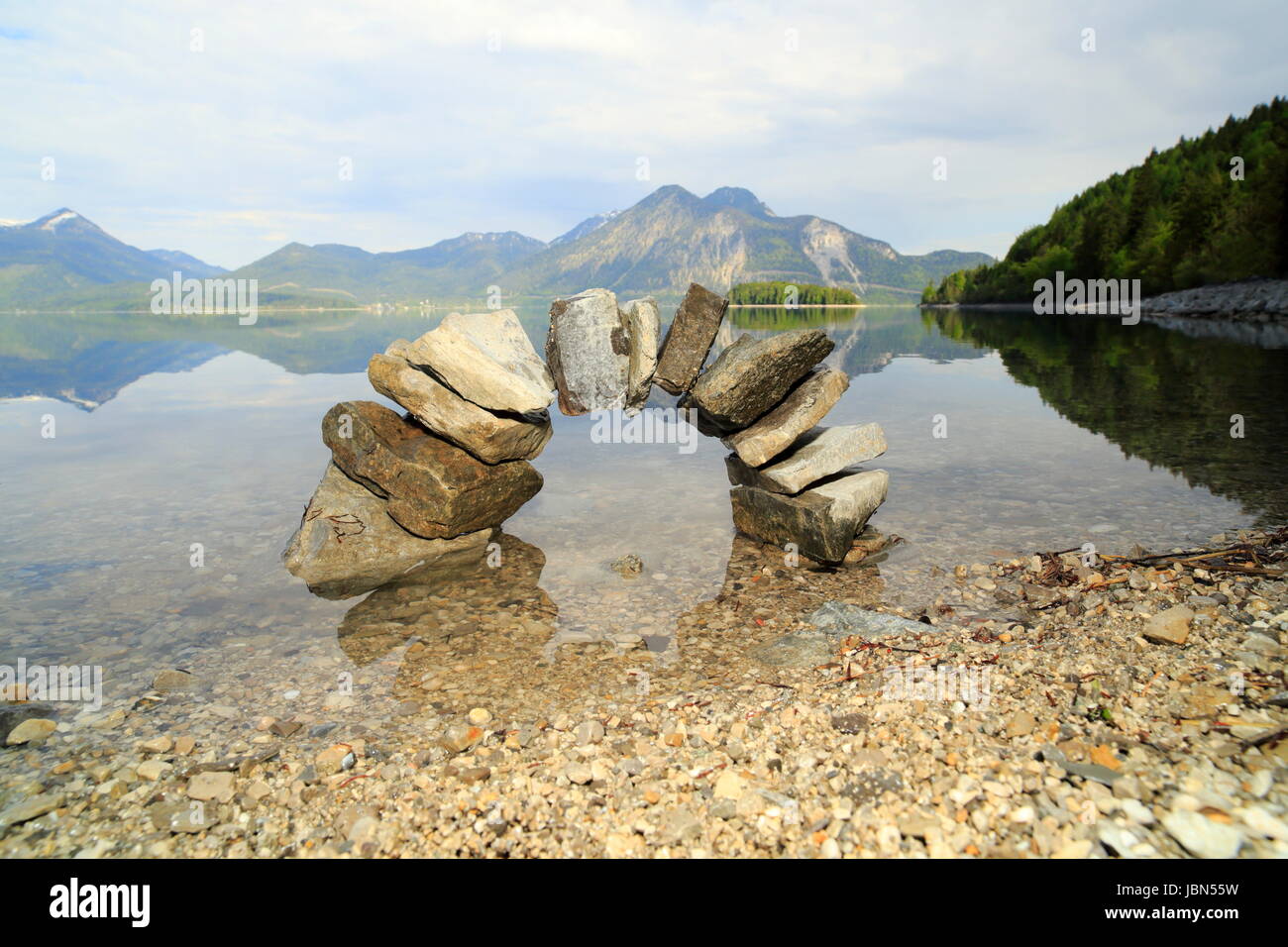 Torbogen am See Stock Photo - Alamy