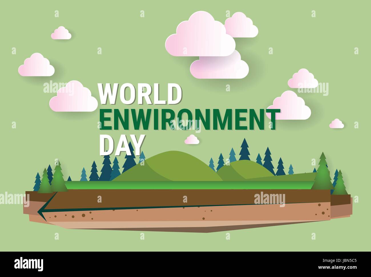 Nature Landscape World Environment Day Ecology Protection Holiday ...