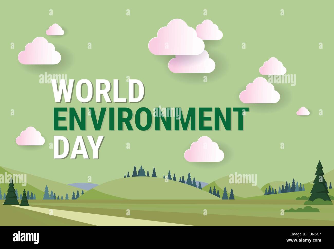 Nature Landscape World Environment Day Ecology Protection Holiday ...