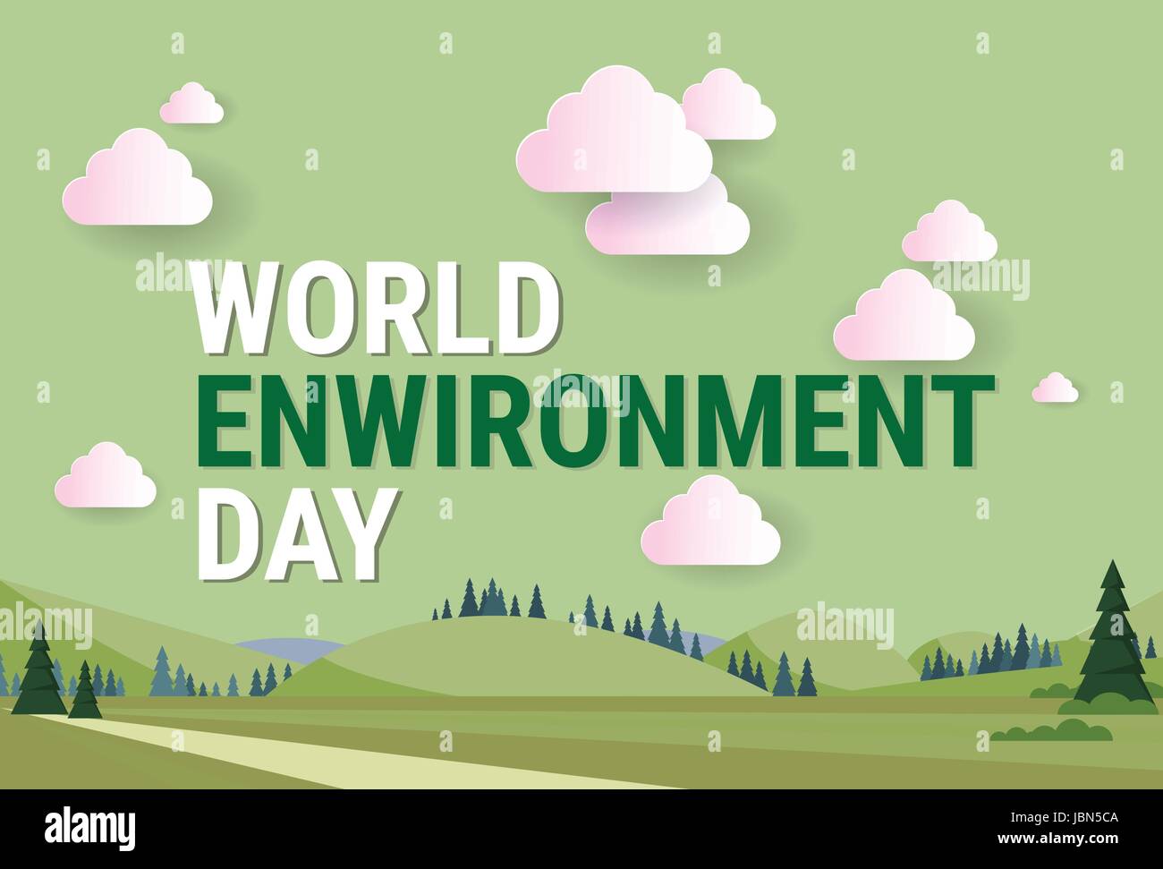 Nature Landscape World Environment Day Ecology Protection Holiday ...