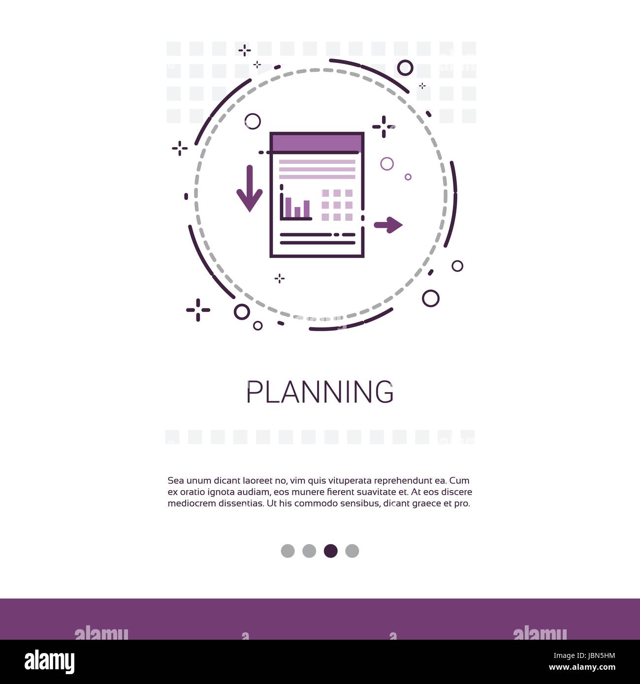 Process Planning Business Strategy Marketing Web Banner With Copy Space ...