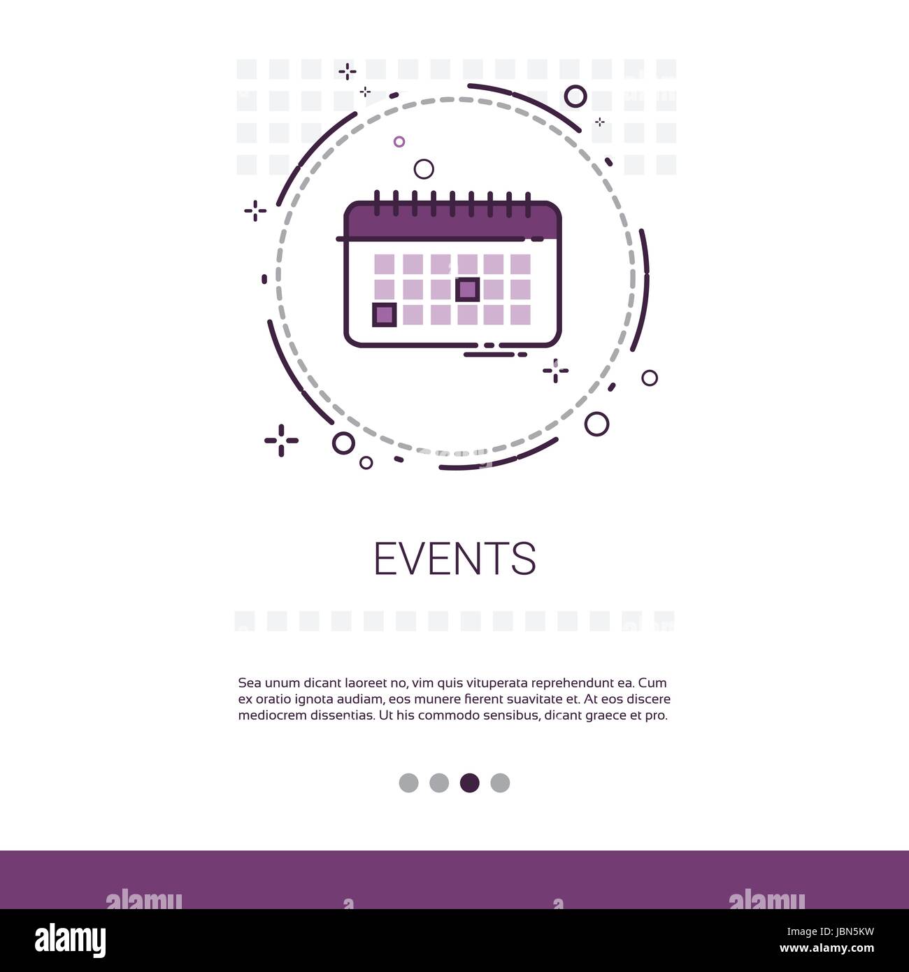Time Management Timing Events Web Banner With Copy Space Stock Vector ...