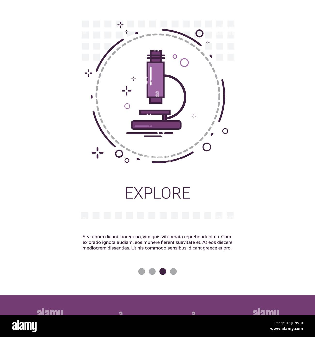 Discover Microscope Science Equipment Technology Web Banner With Copy ...