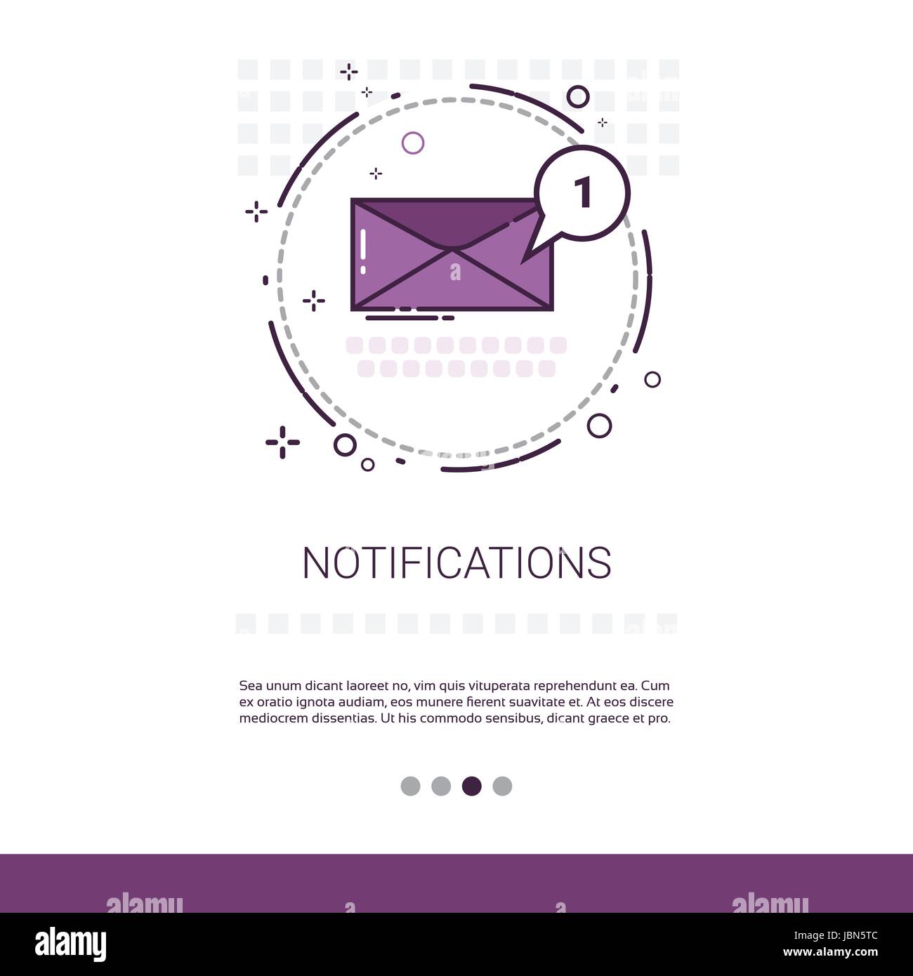 Notification Envelope Email Inbox Message Send Mail Web Banner With ... Notification Envelope Email Inbox Message Send Mail Web Banner With ...