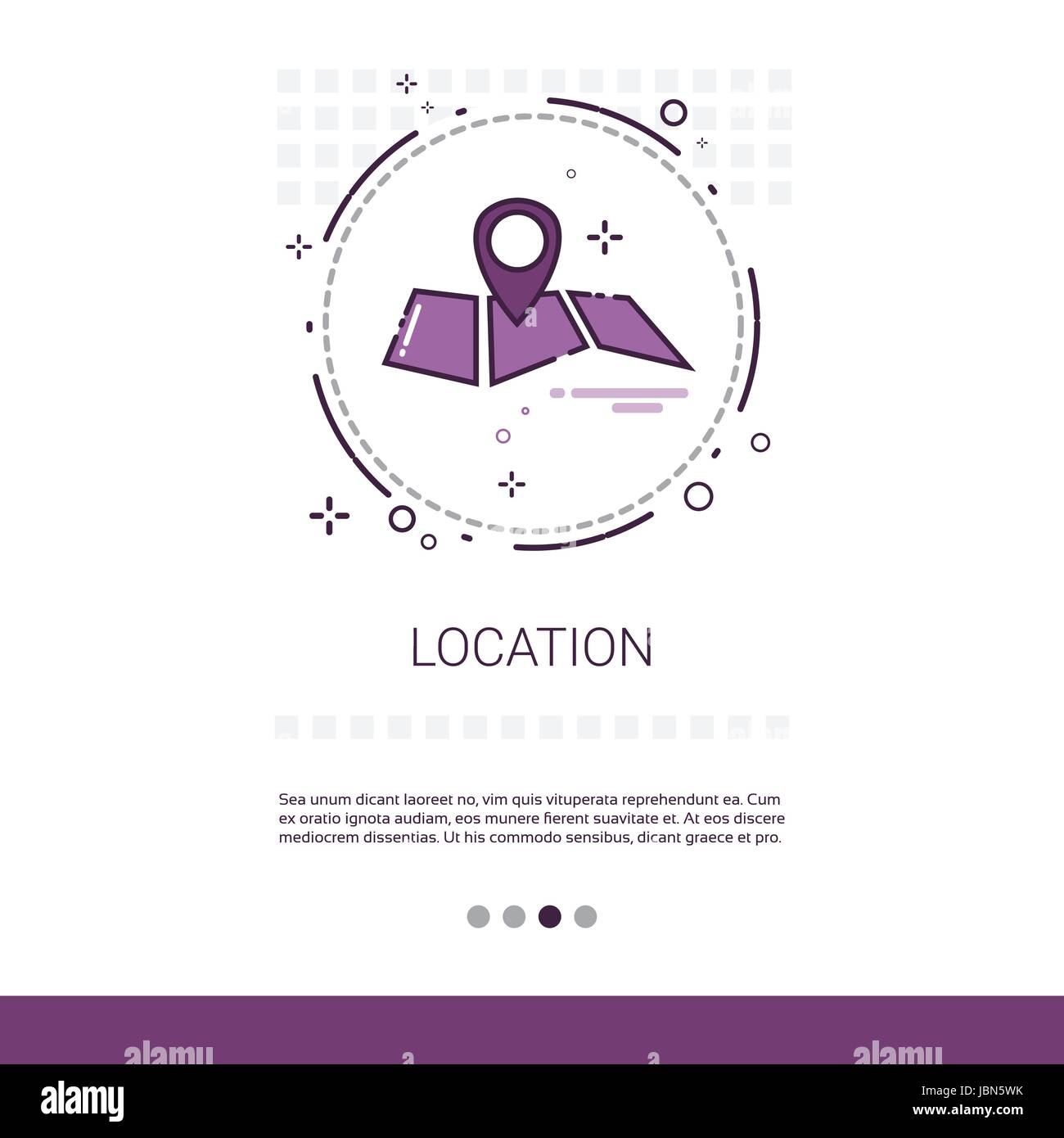 Map Navigation Location Position Web Banner With Copy Space Stock ...