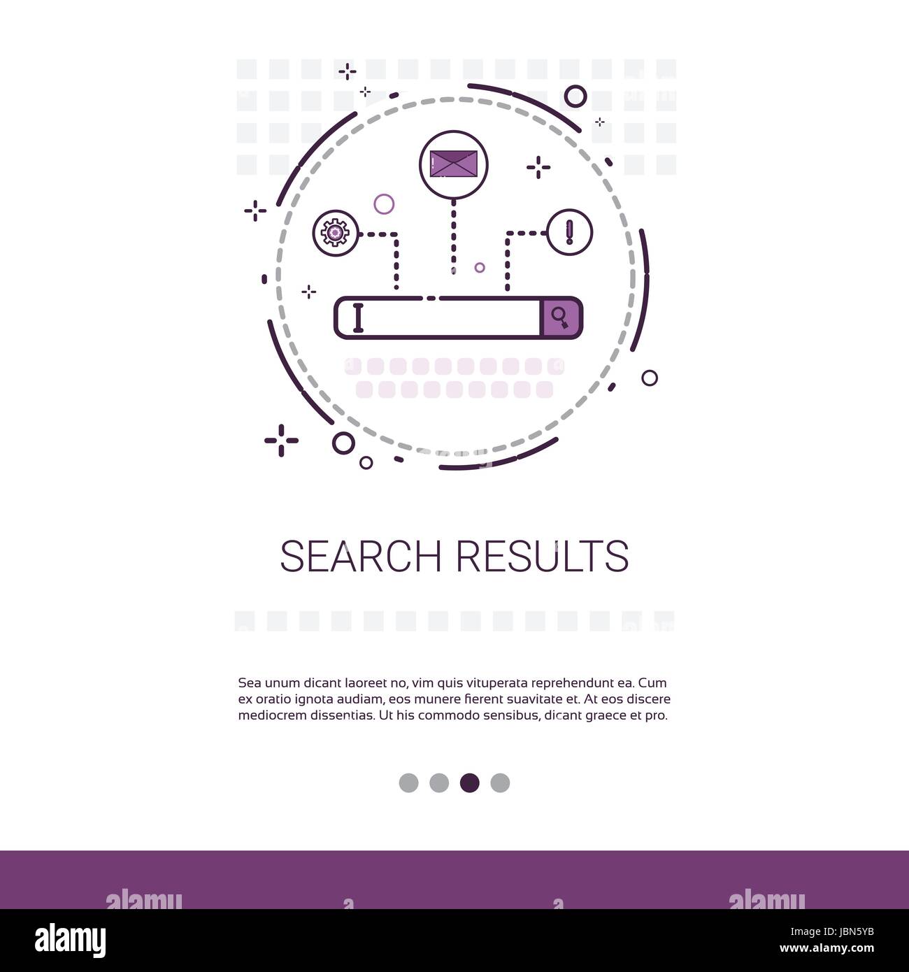 Search Result Web Data Banner With Copy Space Stock Vector Image & Art ...