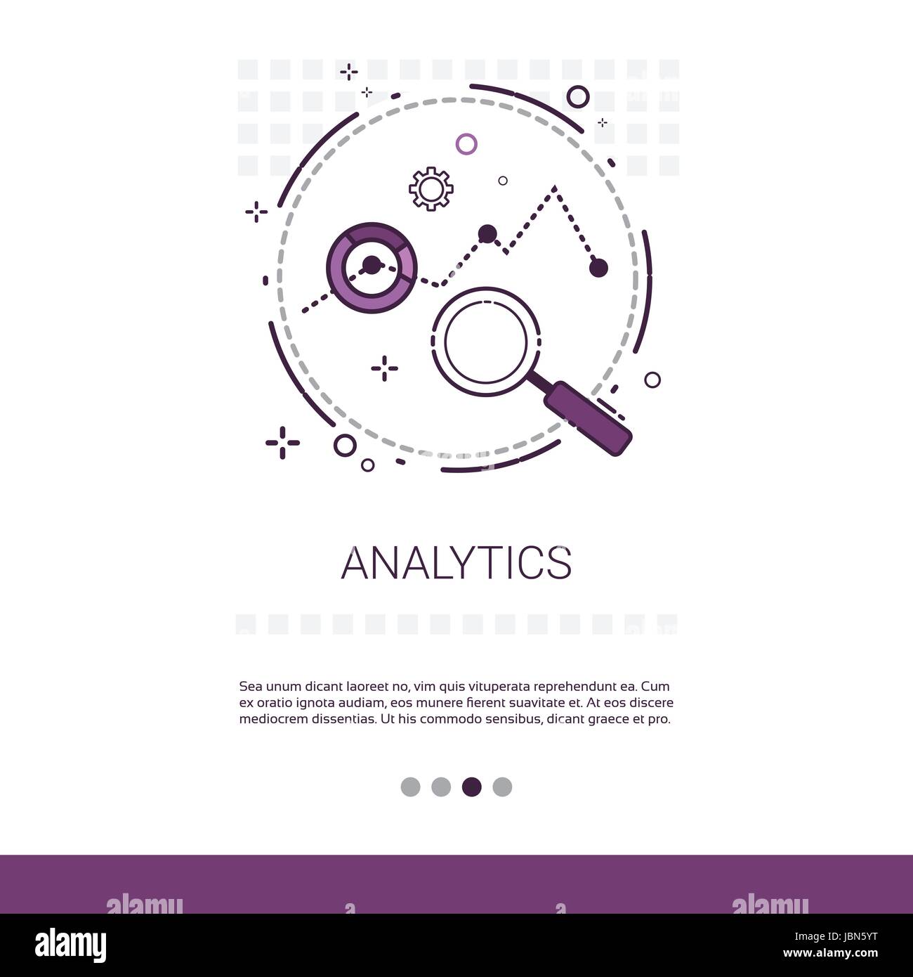 Analytics Financial Business Analysis Web Banner With Copy Space Stock ...